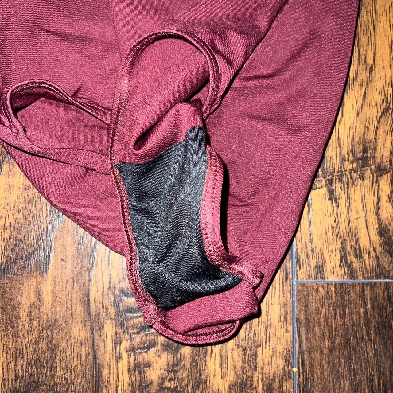 maroon leotard / maroon body suit - NEVER WORN -... - Depop