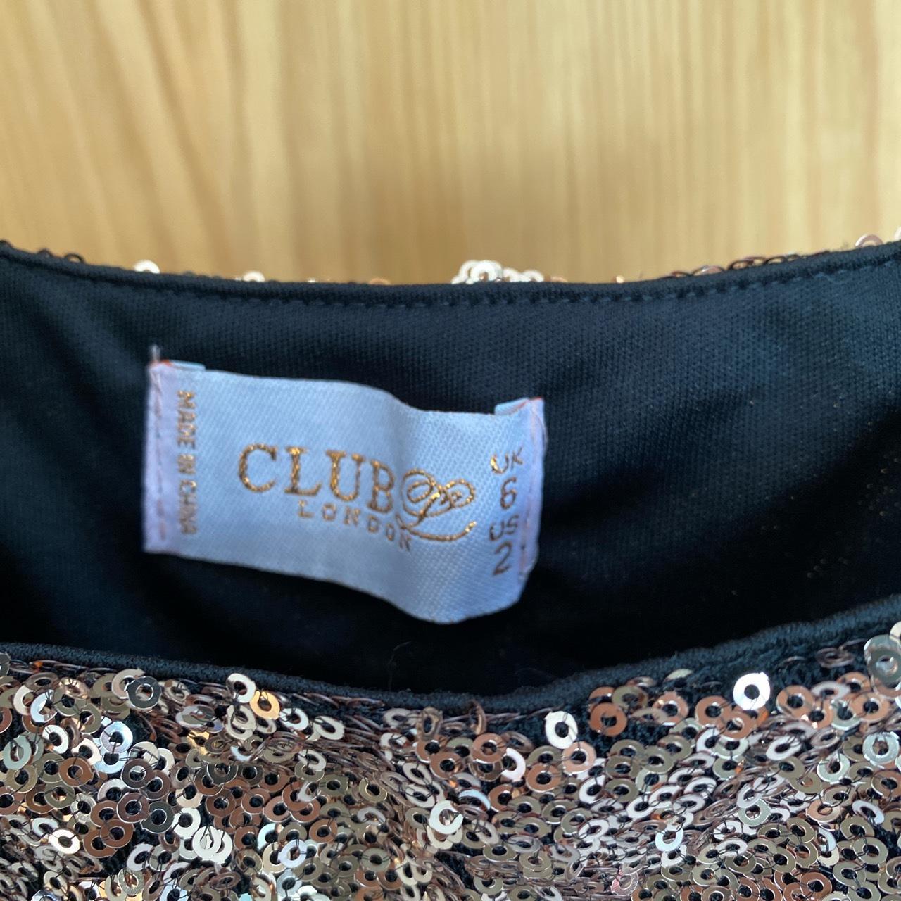 Club London sequinned dress ~ size uk6 ~ worn once... - Depop