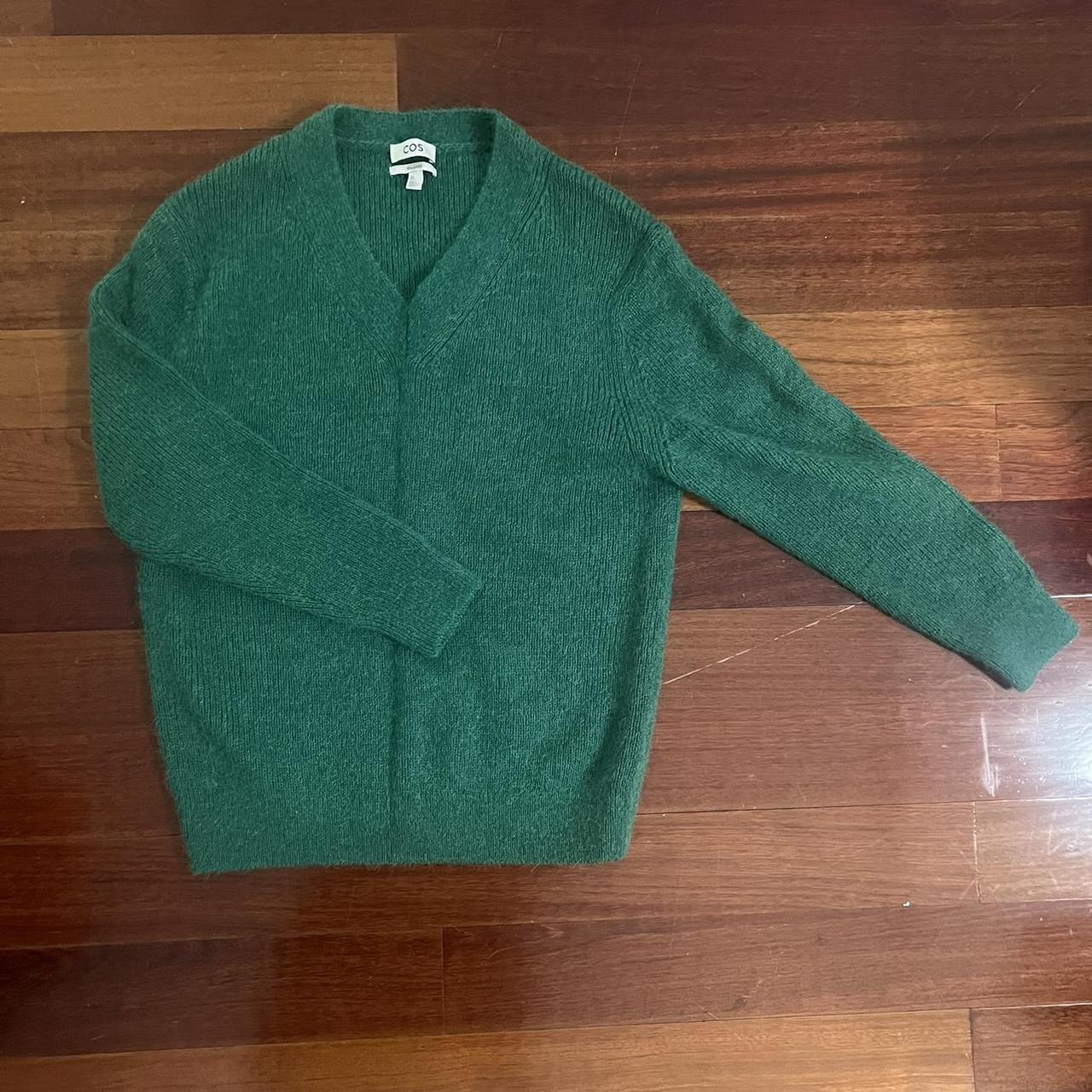 COS Chunky Knit Sweater -Brushed wool with thick v... - Depop