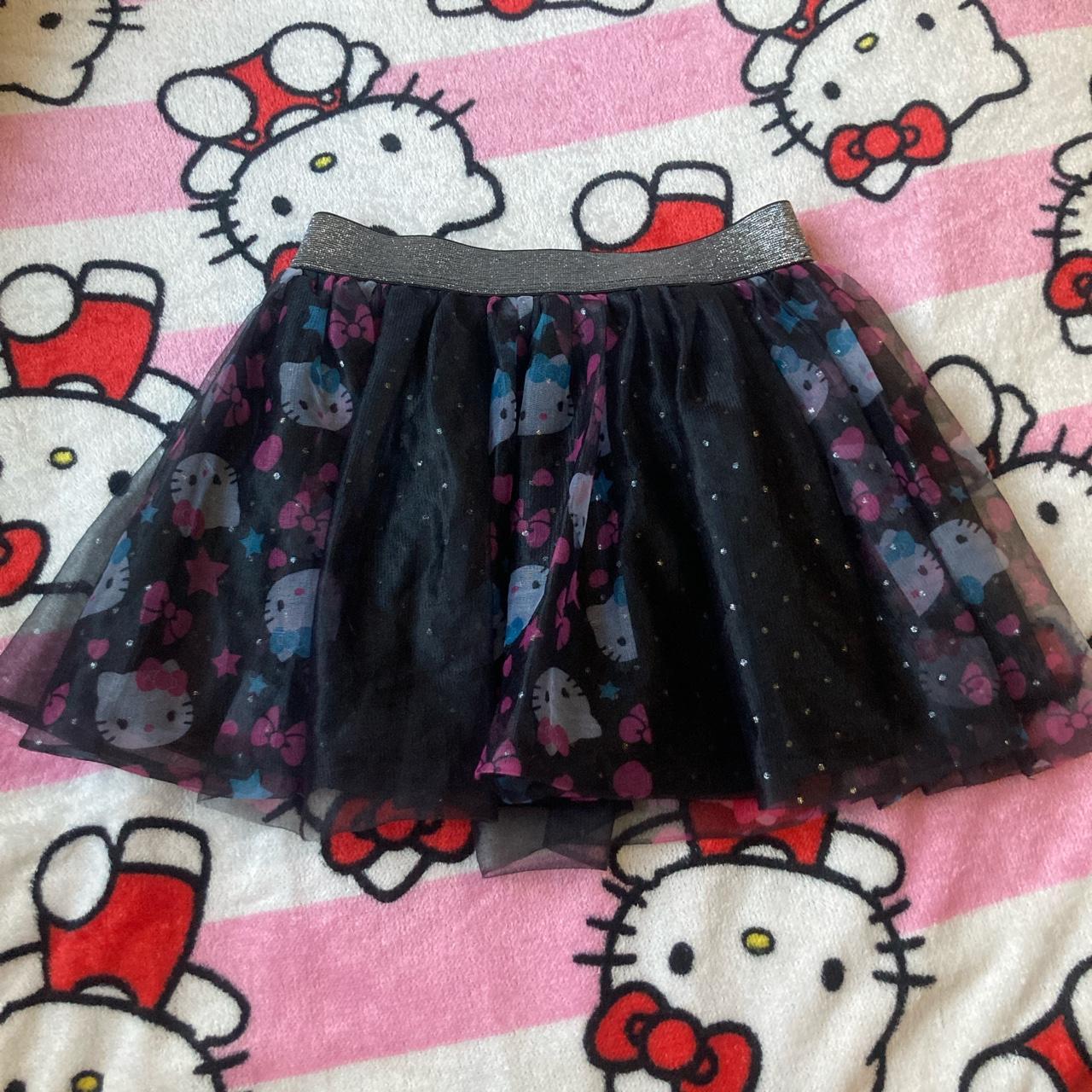 kawaii black hello kitty skirt ♡ · *... - Depop