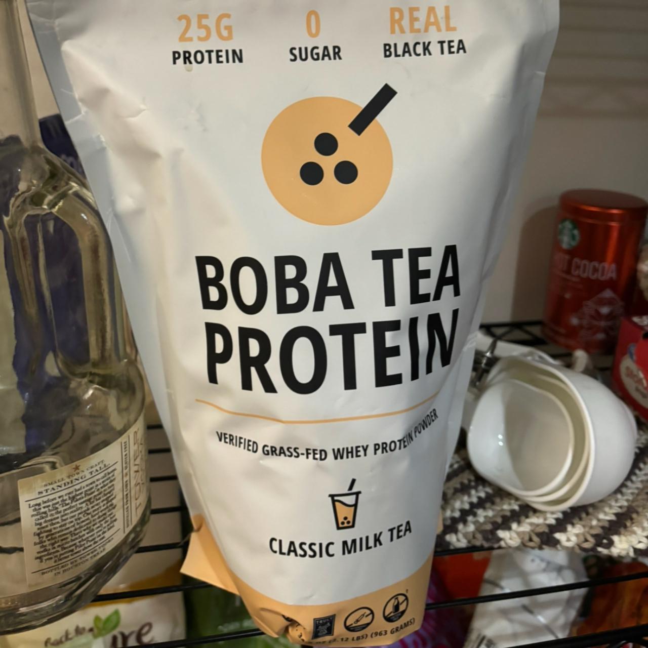 boba tea protein (classic milk tea) - used twice -... - Depop