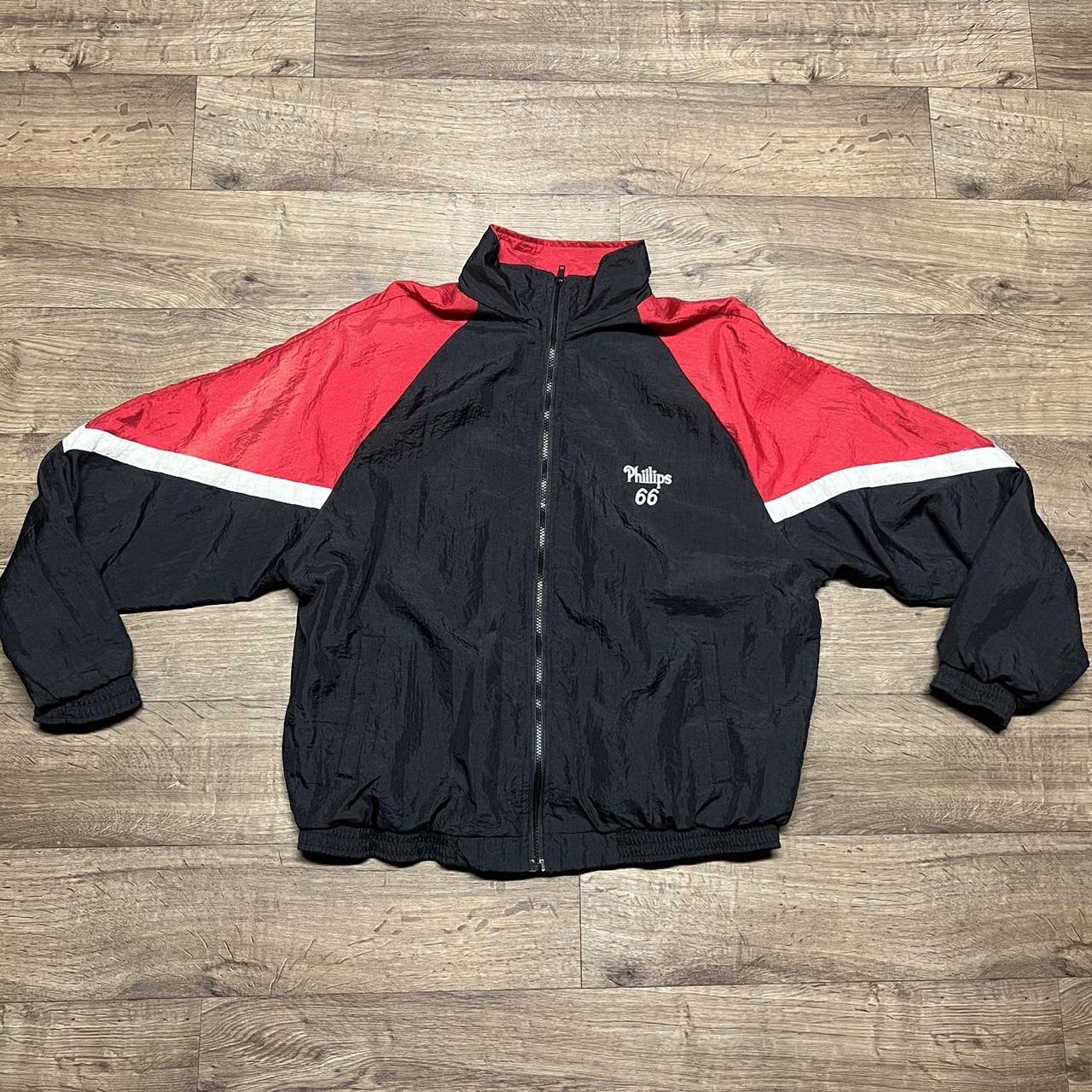 Vintage Philips 66 windbreaker jacket Gently used,... - Depop