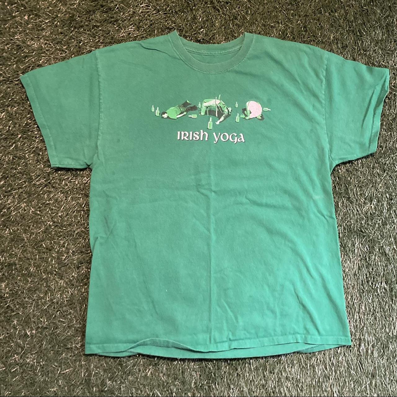 Green Irish Yoga T shirt Good condition No tag... - Depop