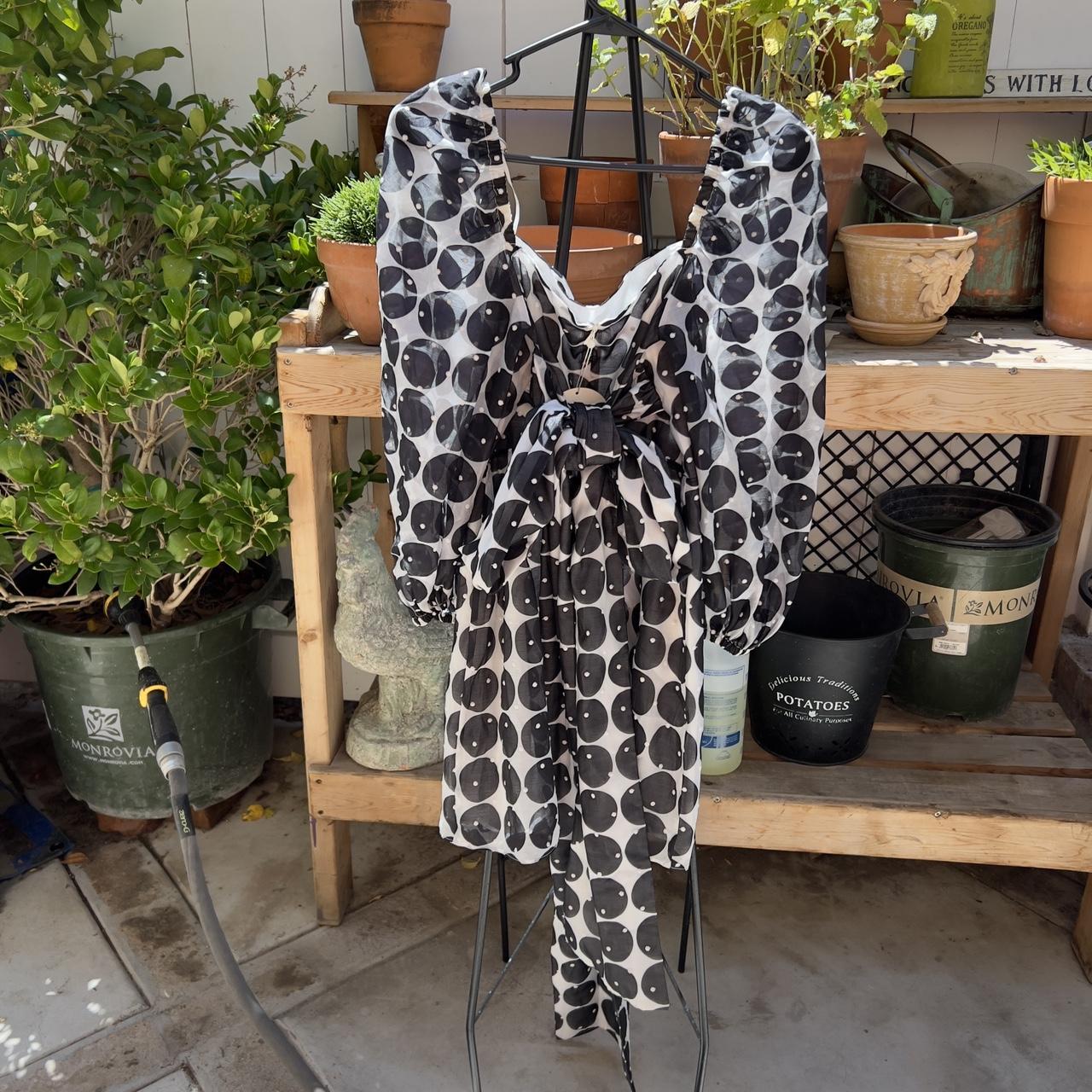 Mini vintage dress Groovy toole Fabric - Depop