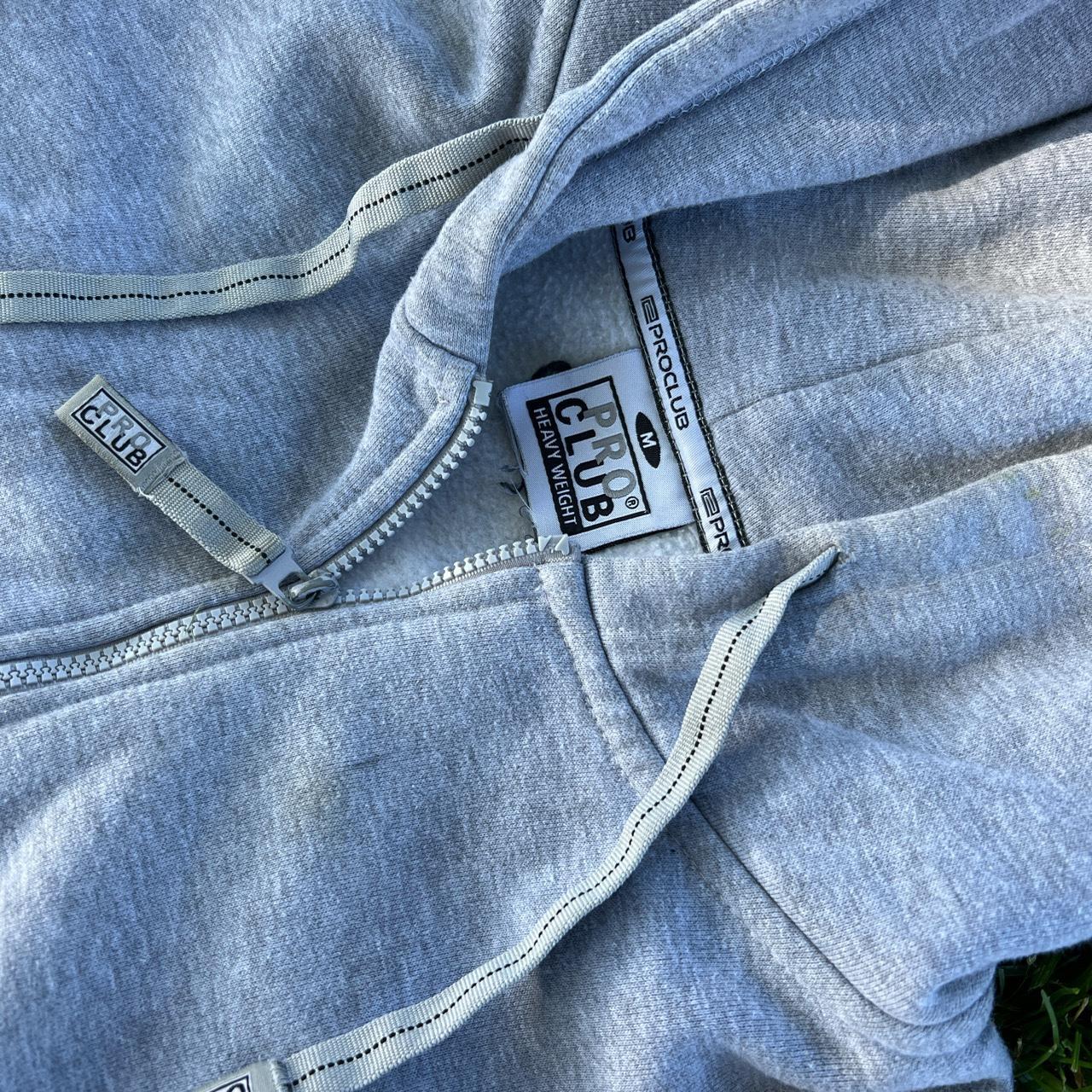 PRO CLUB zip up hoodie size M really thick material.... - Depop