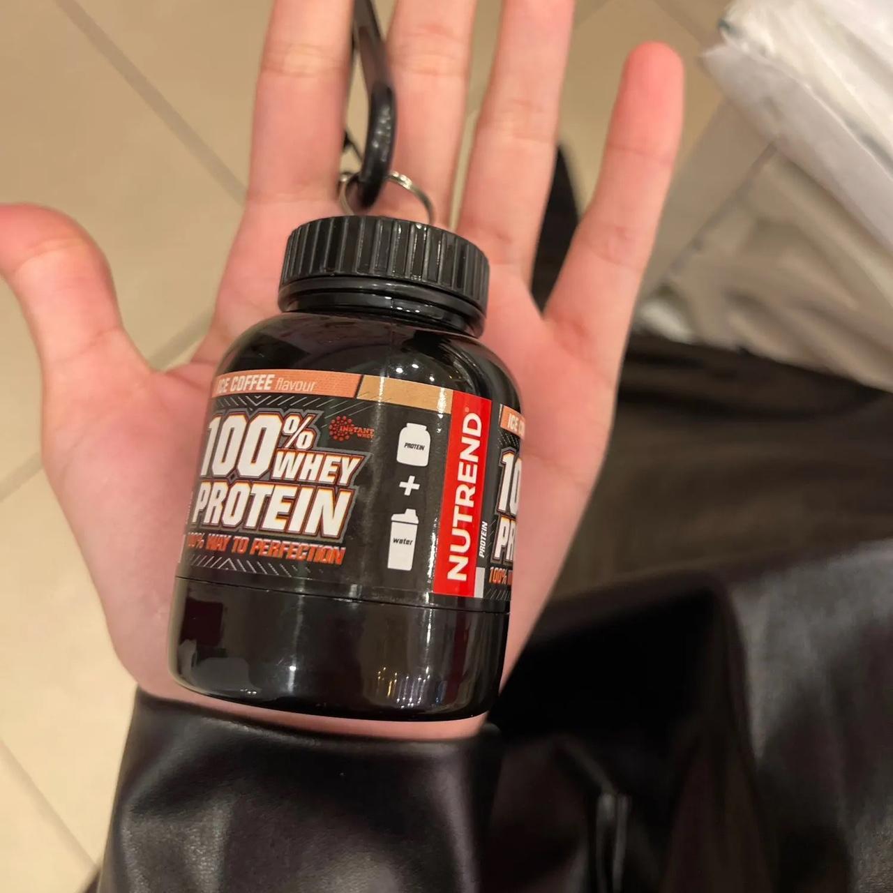 Mini Portable Protein Powder Bottles with Keychain... - Depop