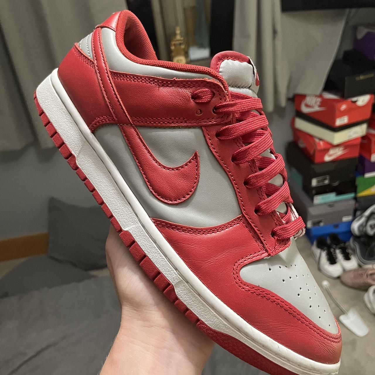 Nike Dunk Low Varsity Red UK 8.5 Comes with original... - Depop