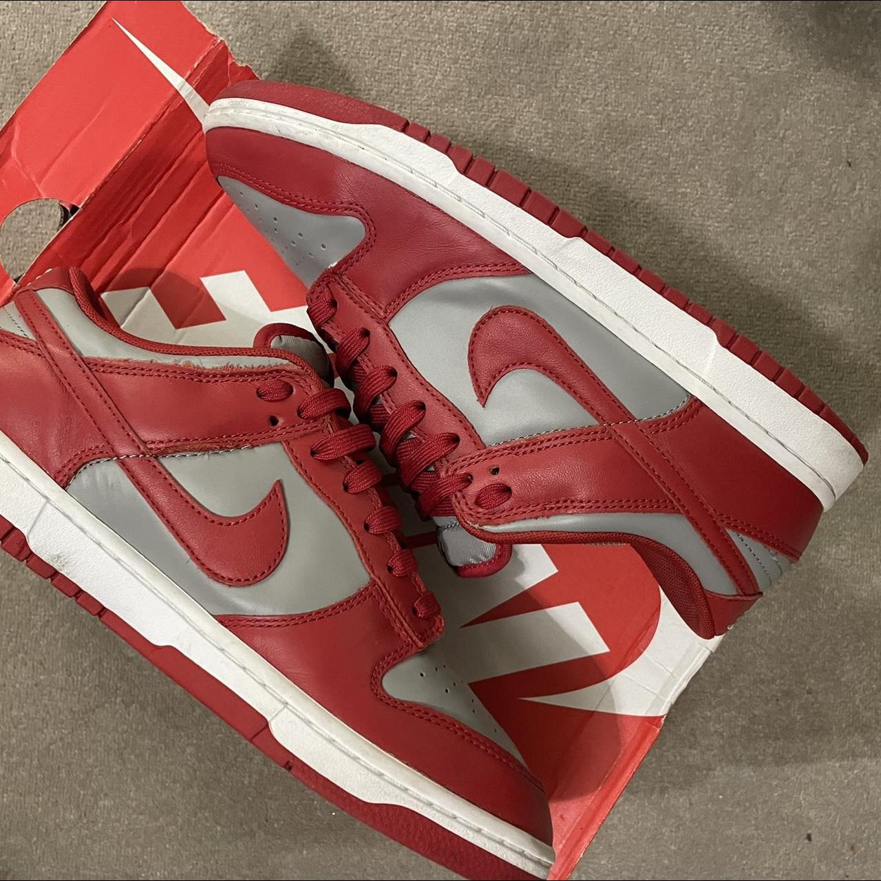 Nike Dunk Low Varsity Red UK 8.5 Comes with original... - Depop