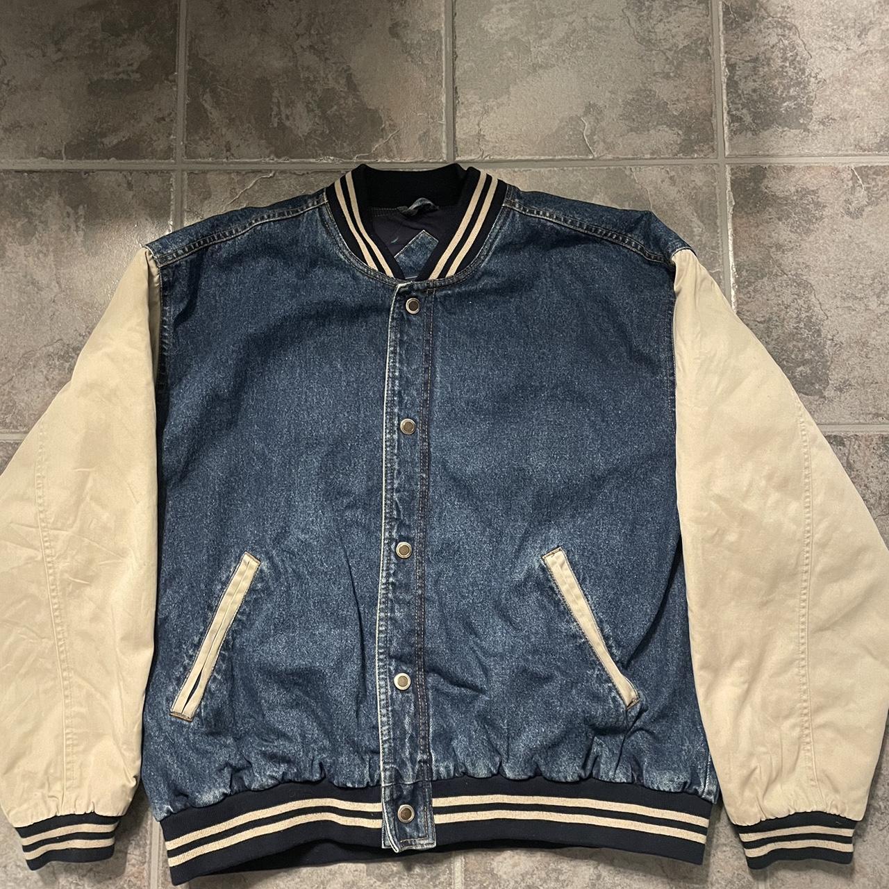 Vintage Jean Jacket Basic Editions Size XL 9/10... - Depop