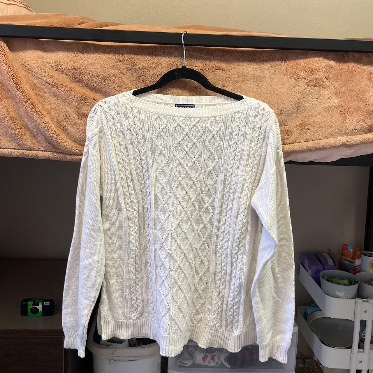 Chaps Women Sweater in cream - size S! Model is... - Depop