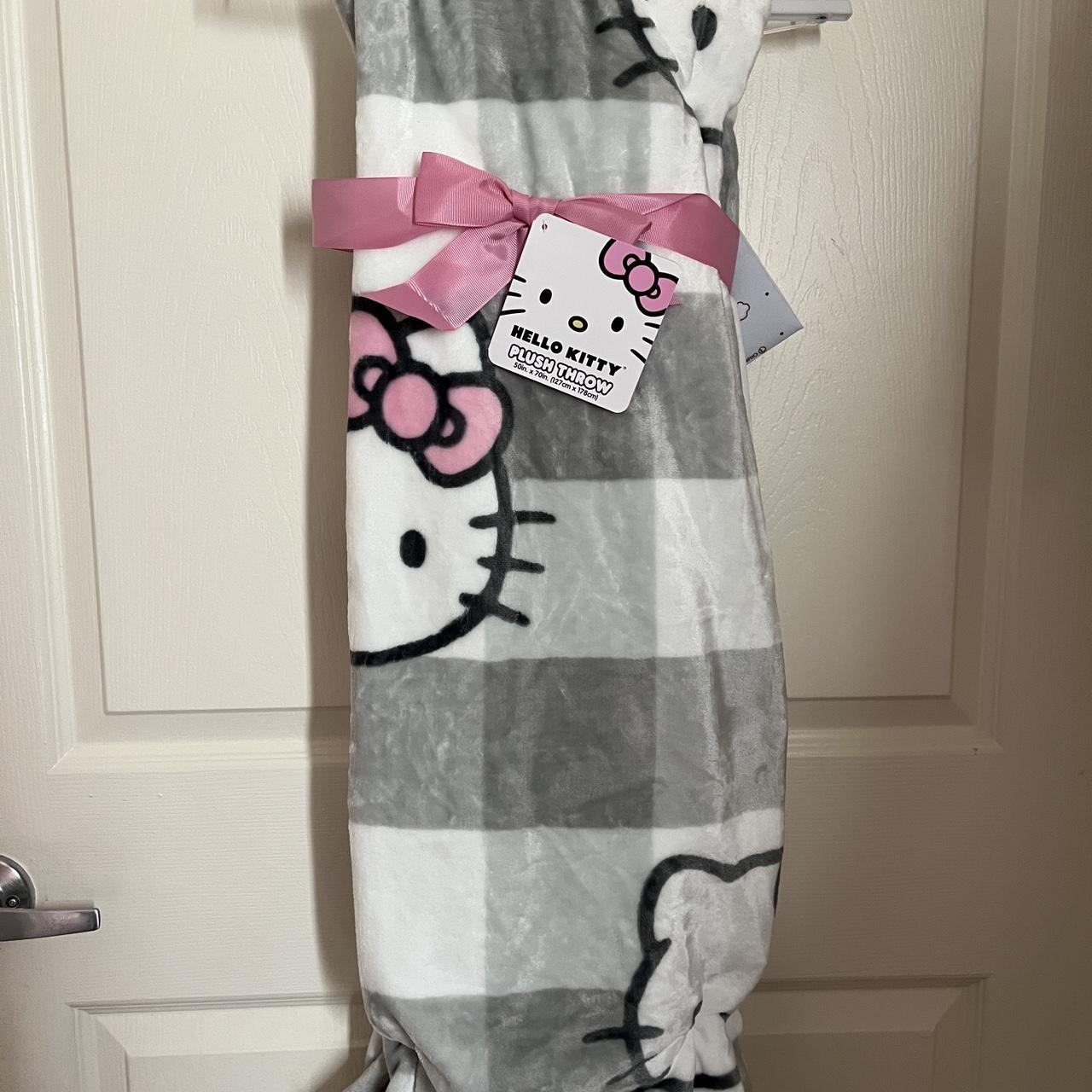 Hello Kitty Blanket! ON HOLD‼️‼️ Gray, white, &... - Depop