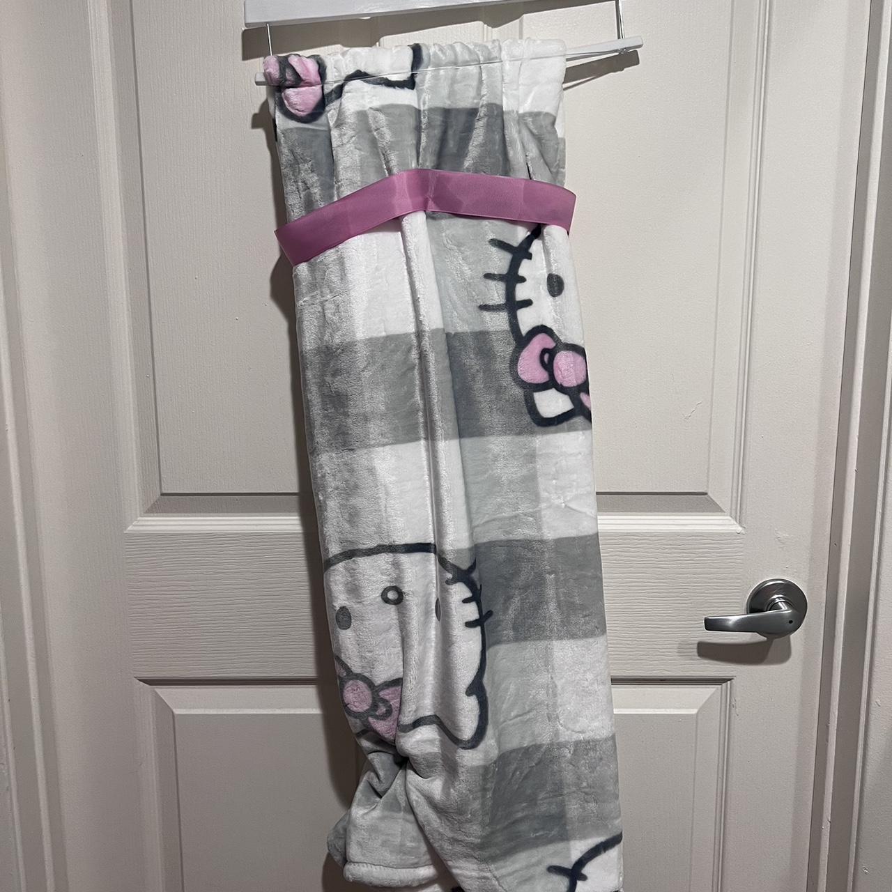 Gray Hello-kitty blanket! It’s super cute And also... - Depop