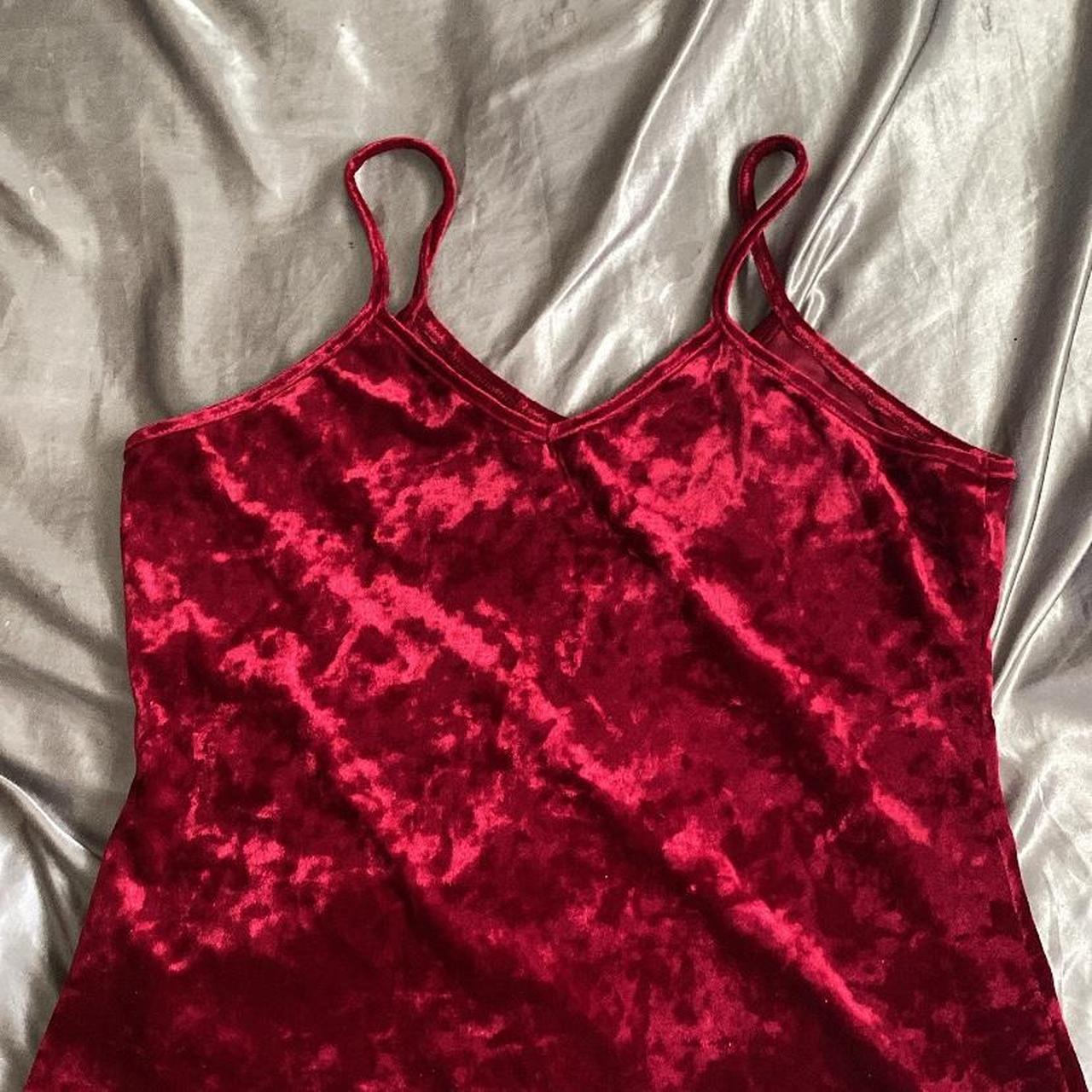 Red velvet tank top #goth #grunge Each order comes... - Depop