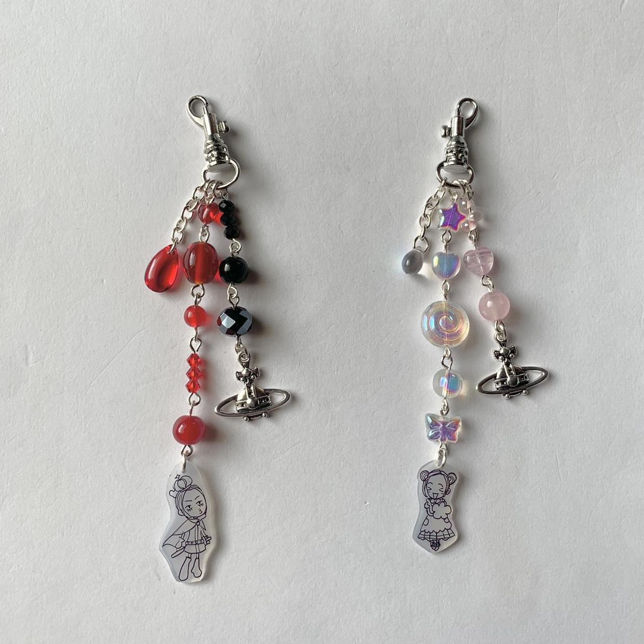 Nana and hatchi couple keychain )^o^( Handmade by me... - Depop