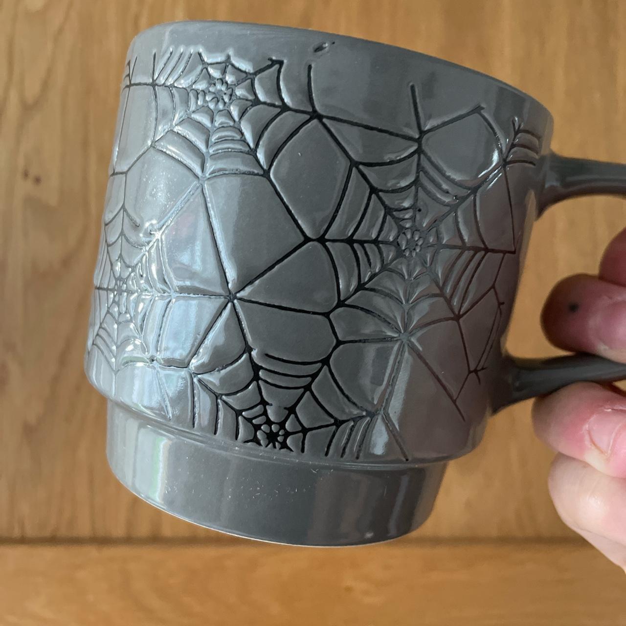 Tkmaxx Cobwebs and Cauldrons Grey cobweb mugs. Last... - Depop