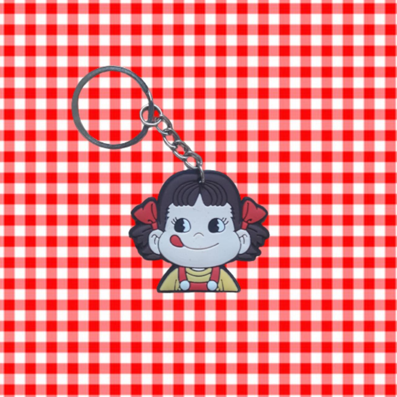 fujiya peko-chan keychain #kawaii #kidcore #y2k - Depop