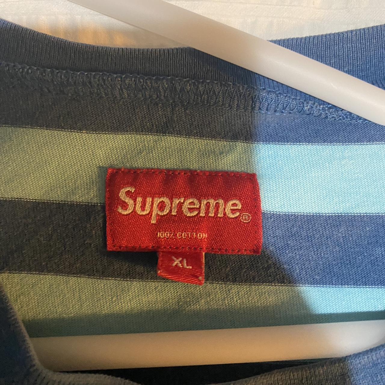 Supreme Men's Blue T-shirt | Depop
