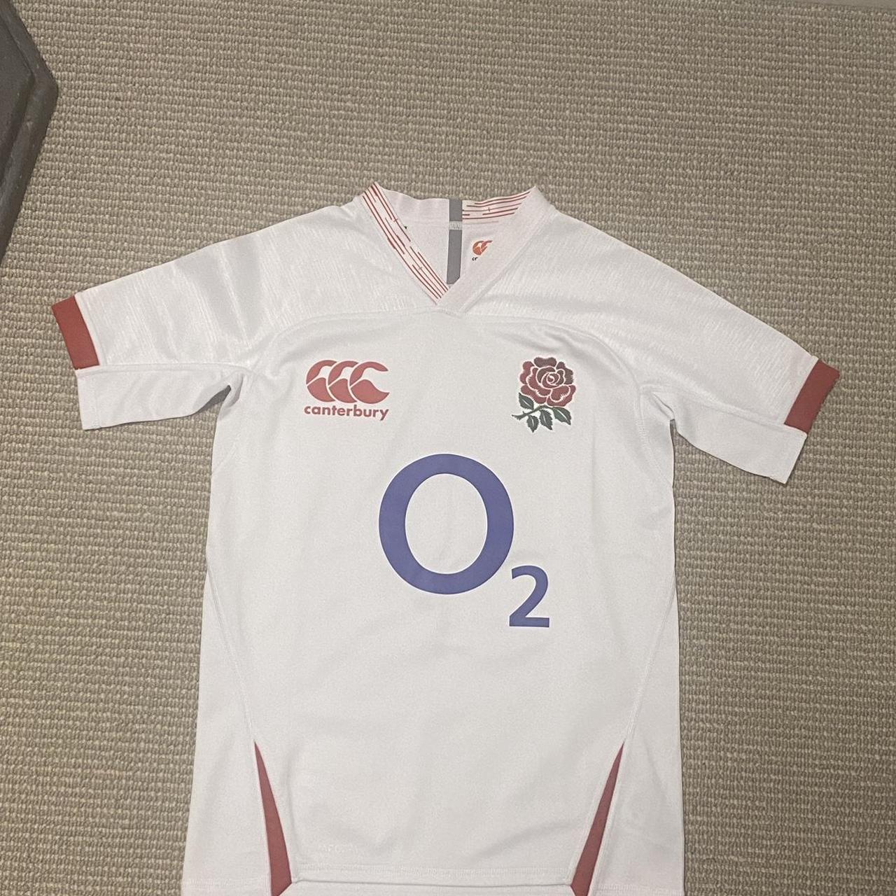 Canterbury Men's White and Red T-shirt | Depop