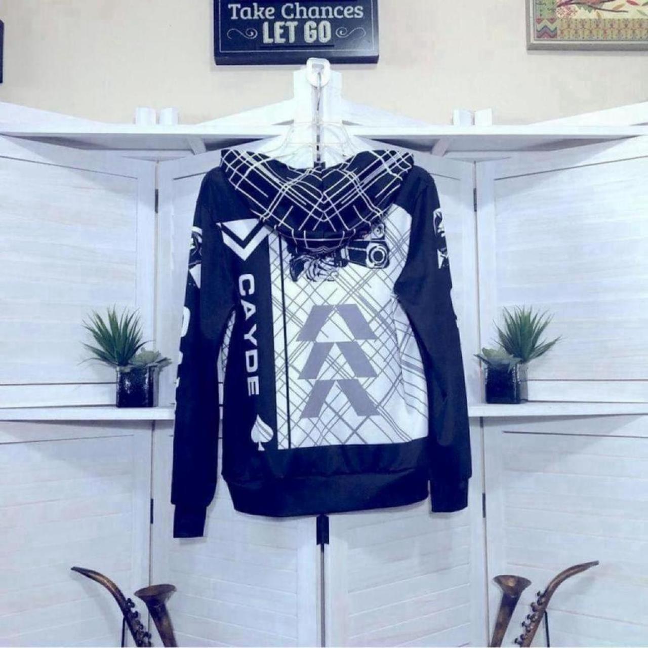 CAYDE Marvel dark character skull black white long... - Depop