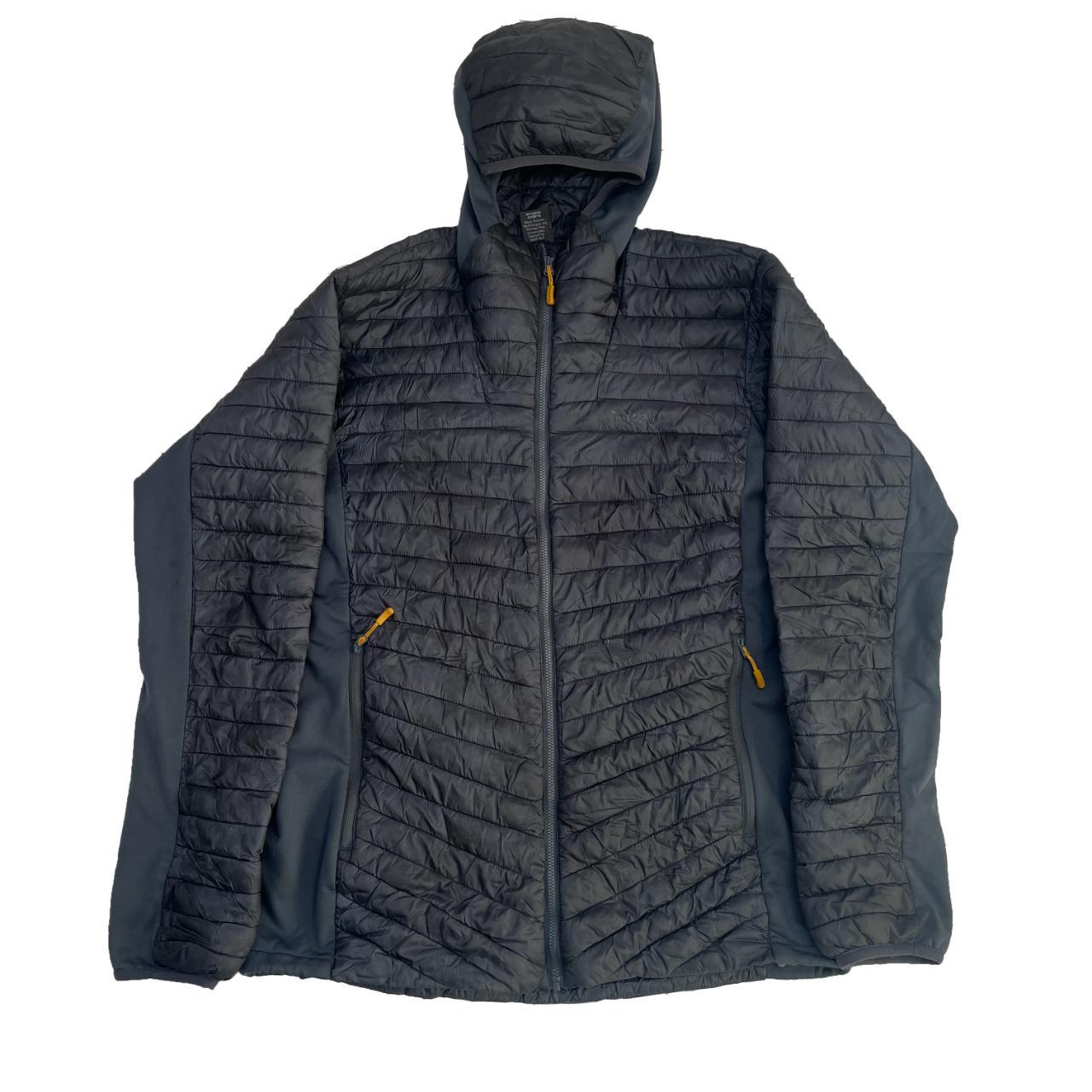 RAB Light Waterproof Jacket - Grey with Orange Zips... - Depop