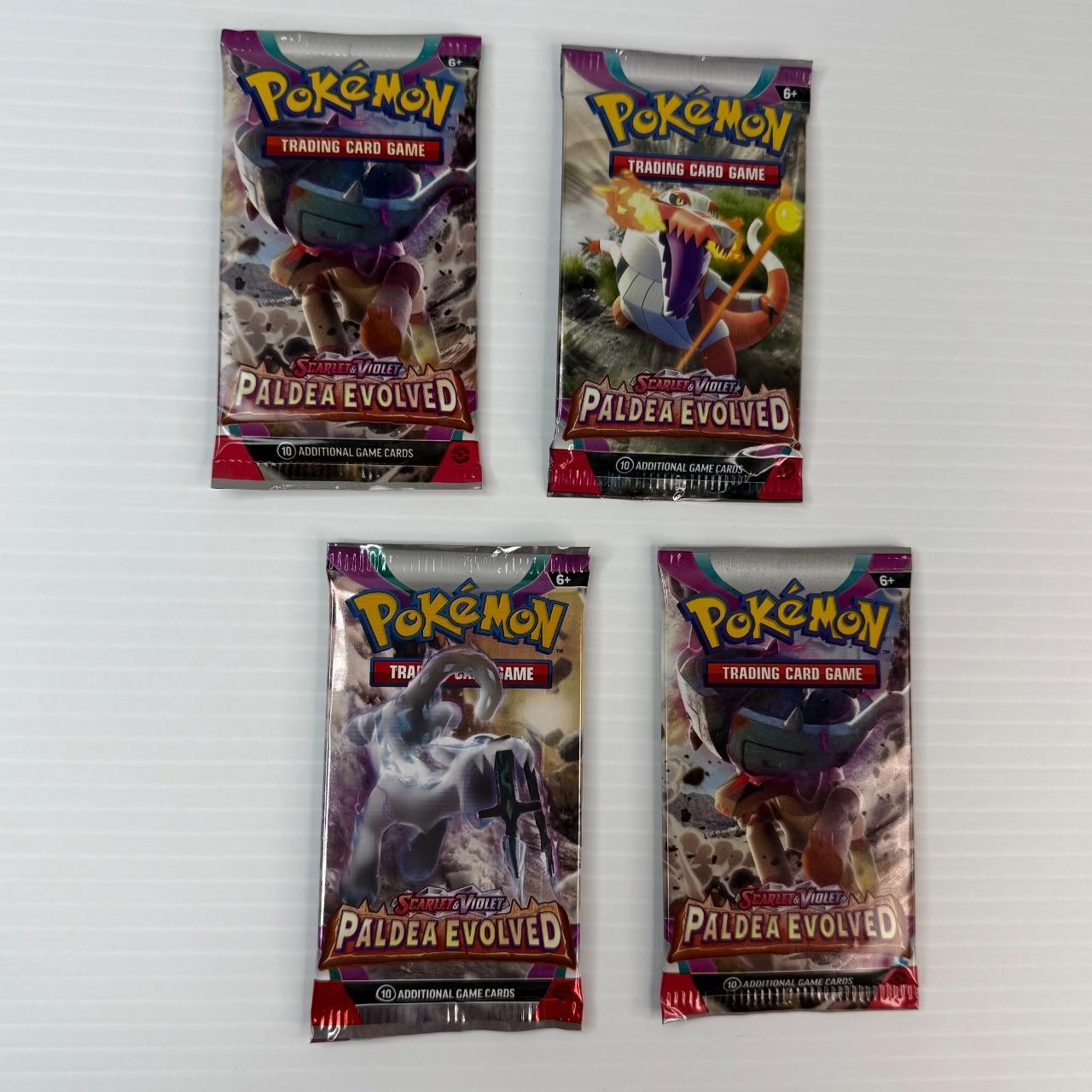 Pokemon Paldea Evolved Booster Packs x4 Scarlet &... | Depop