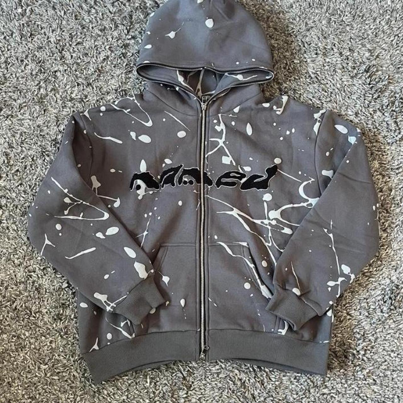 Named collective grey workshop hoodie signed by... - Depop