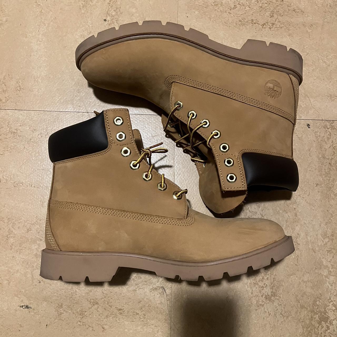Tan Timberland 6 inch boots Only worn 3 times... | Depop