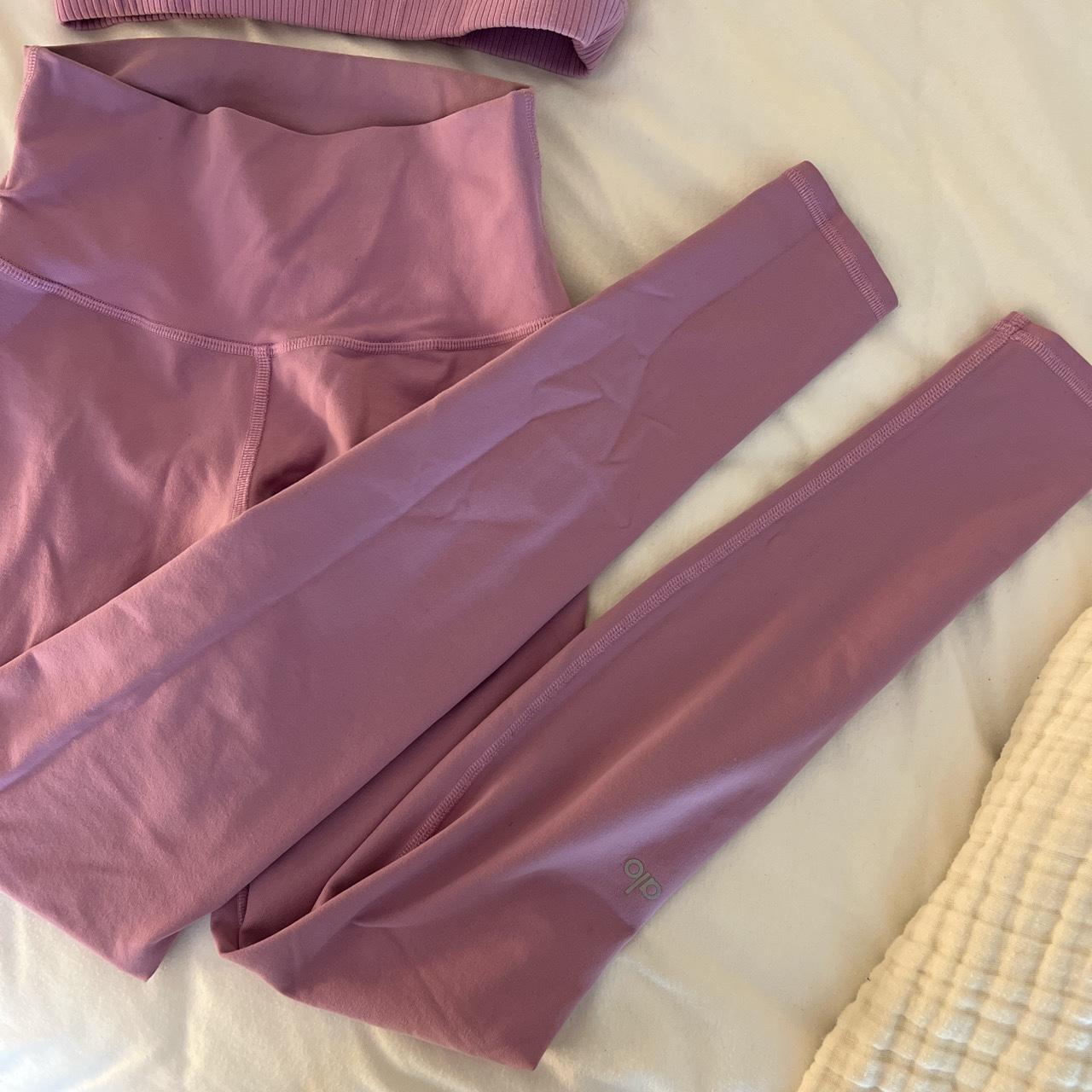 Alo yoga set - peony color #aloyoga #alo #workoutset... - Depop