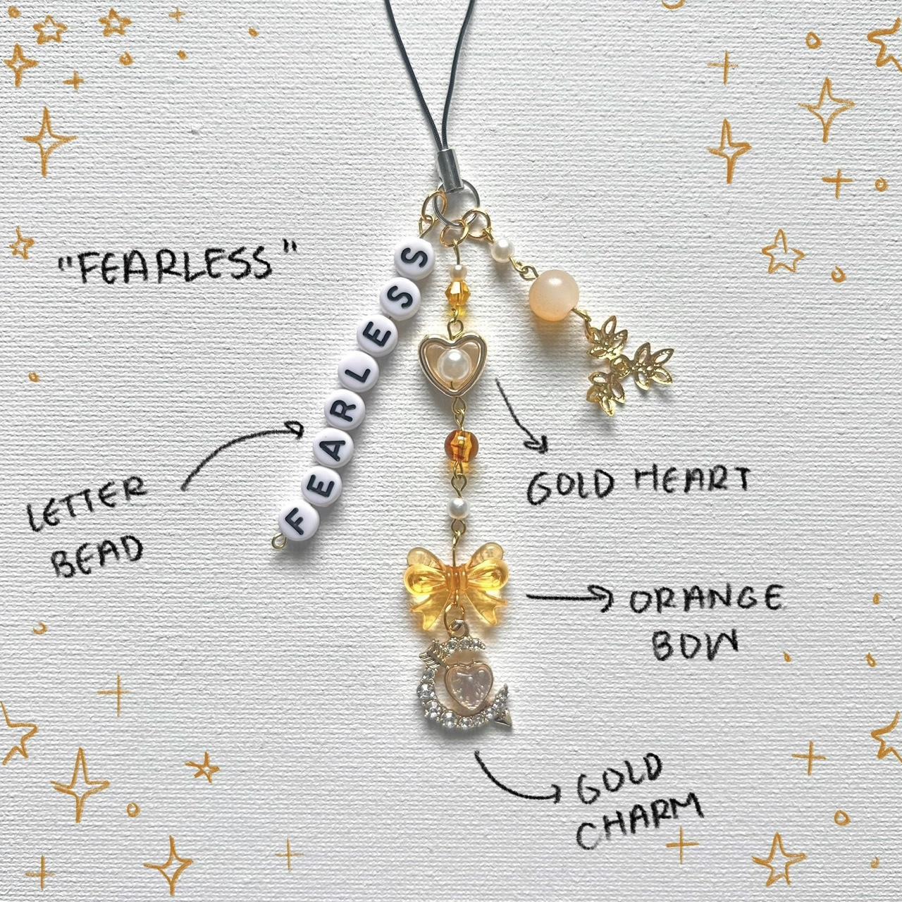 “fearless” phone charm/keychain taylor swift... - Depop