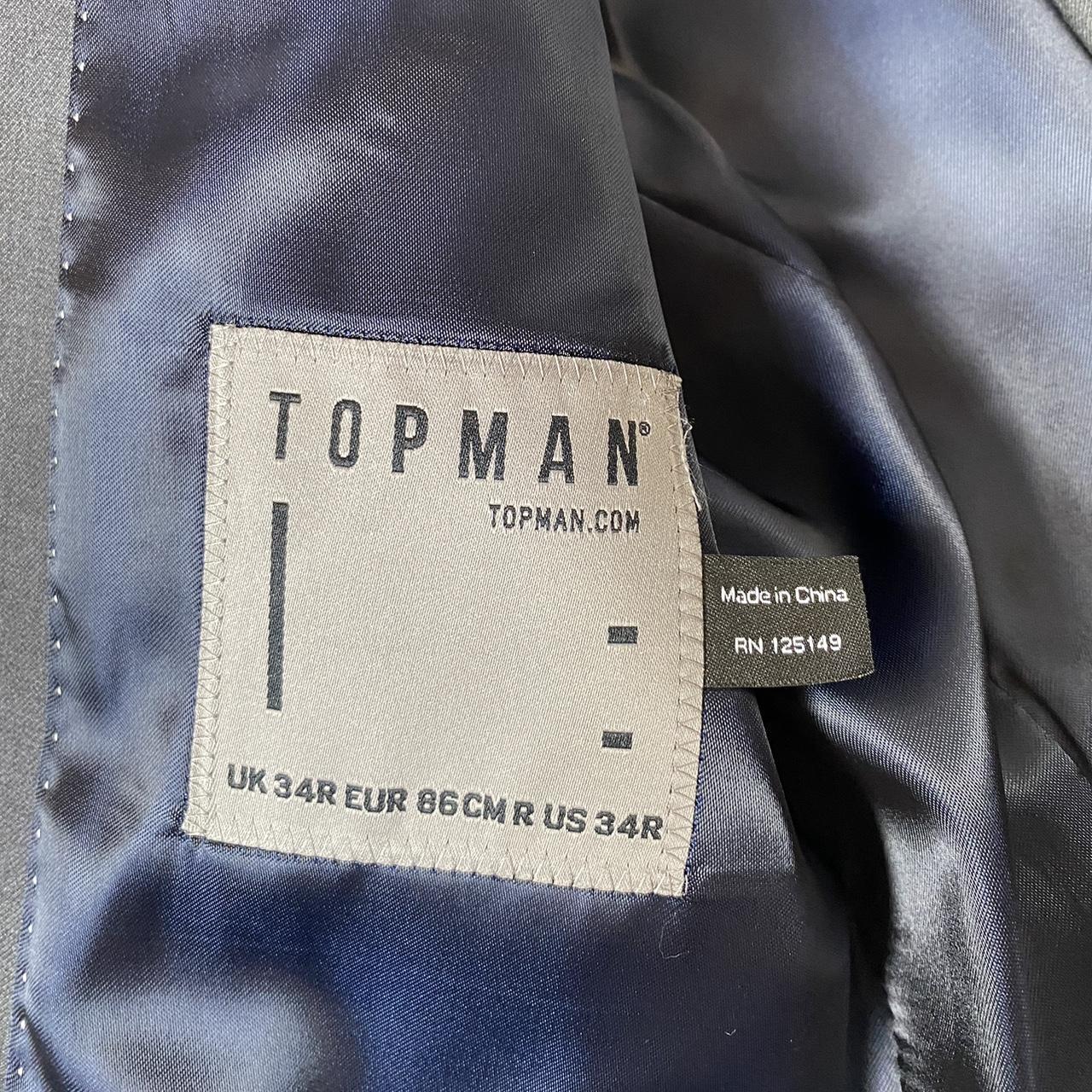 Full Charcoal Topman Suit Jacket - UK 34R Trousers... - Depop