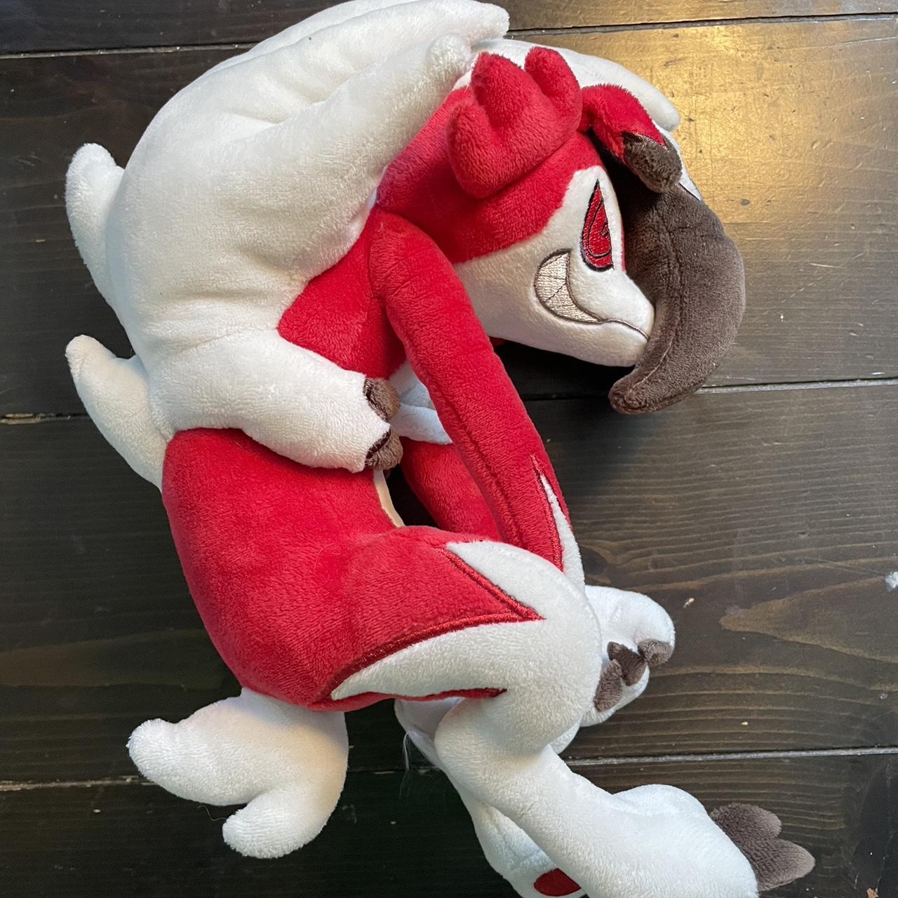 Pokemon Center Lycanroc Midnight Form Plush Toy... - Depop