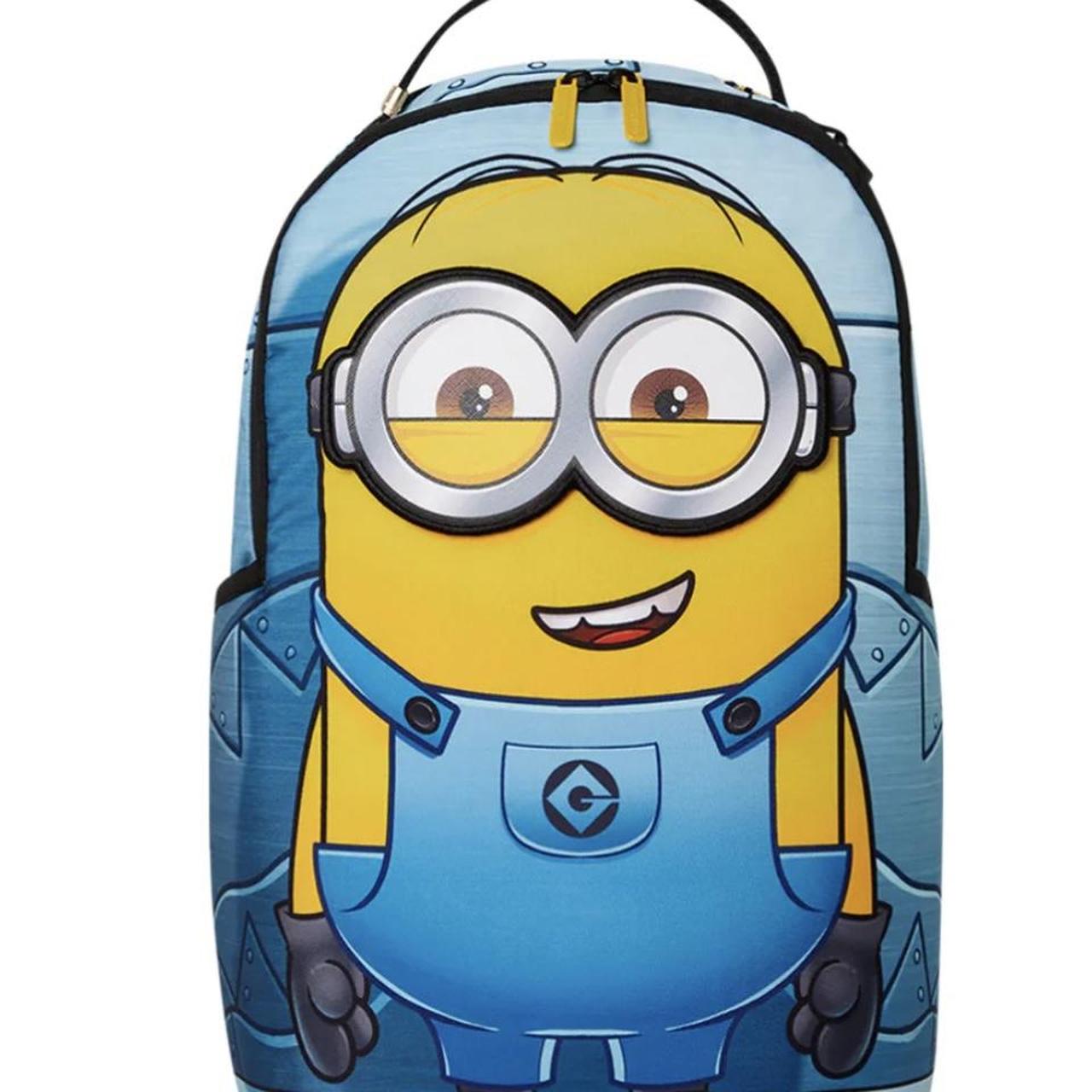 Sprayground minions removable eye swap backpack... - Depop