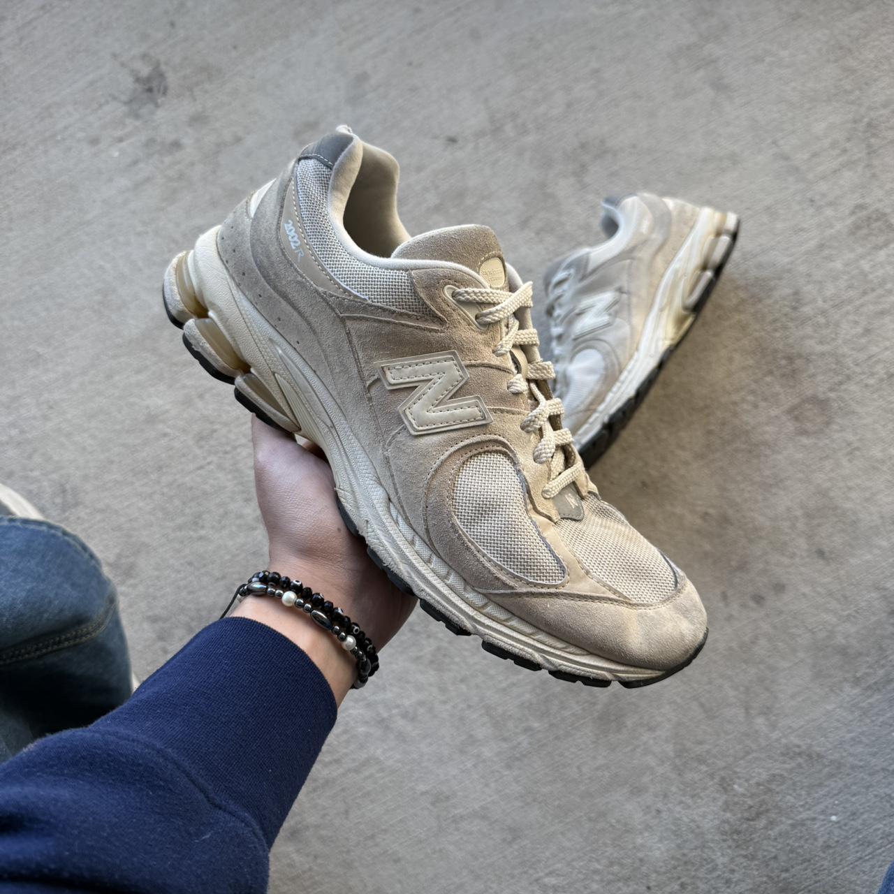 New Balance 2002r Cream white colorway open to... | Depop