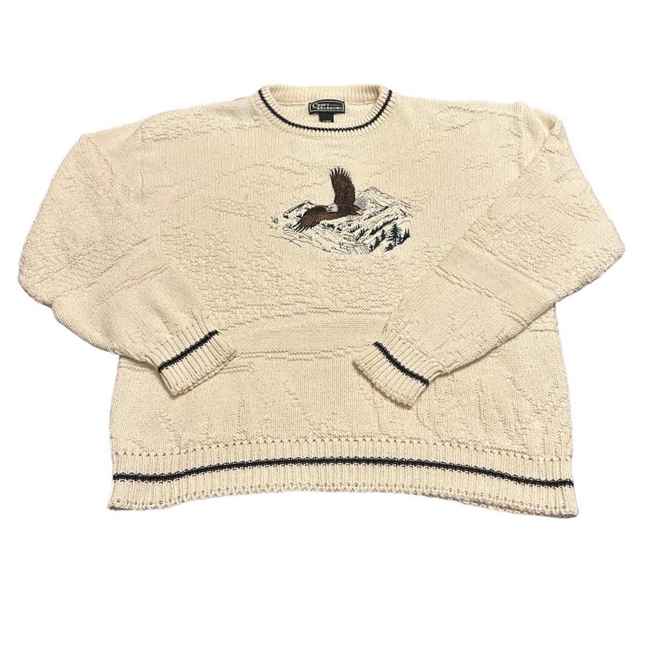 Croft & Barrow Men's Cream Jumper | Depop