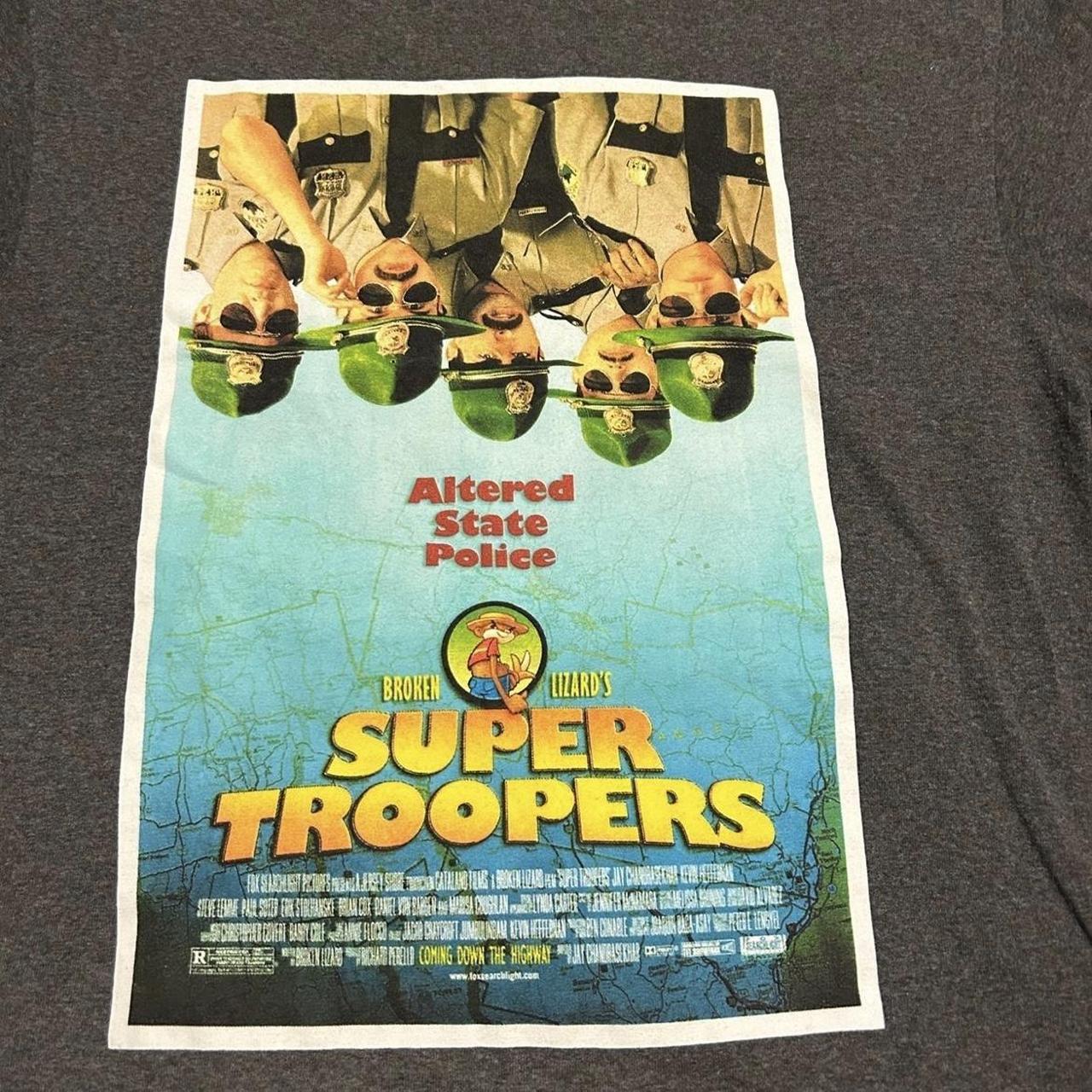 Men’s Large Grey Broken Lizard Altered State Police... - Depop