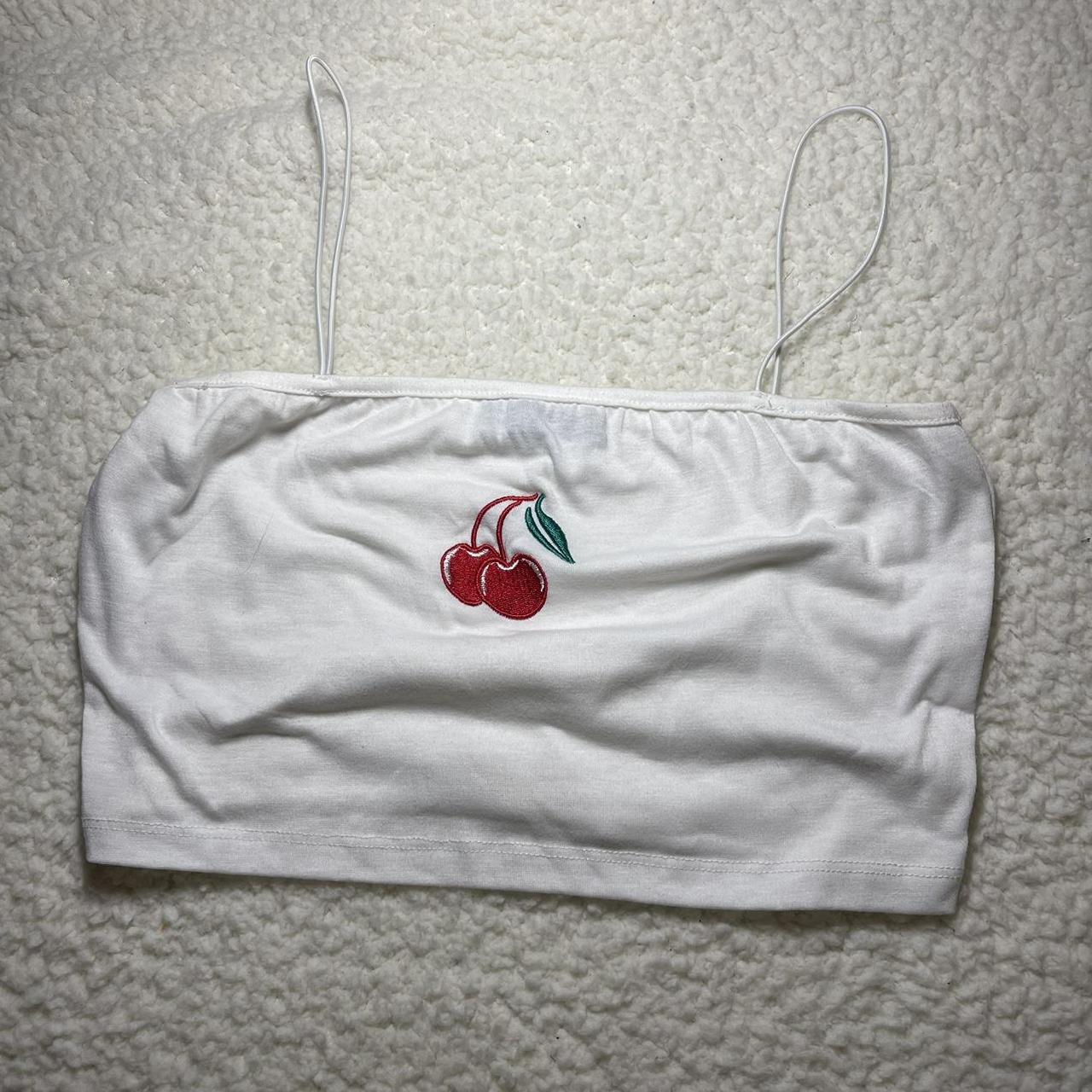 Cherry tube top. Simple tank top that can be... - Depop