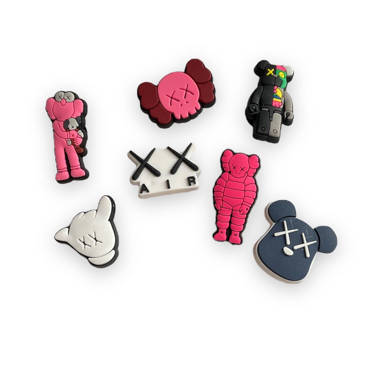 KAWS Croc Charm Set 7 charms Never been used... - Depop