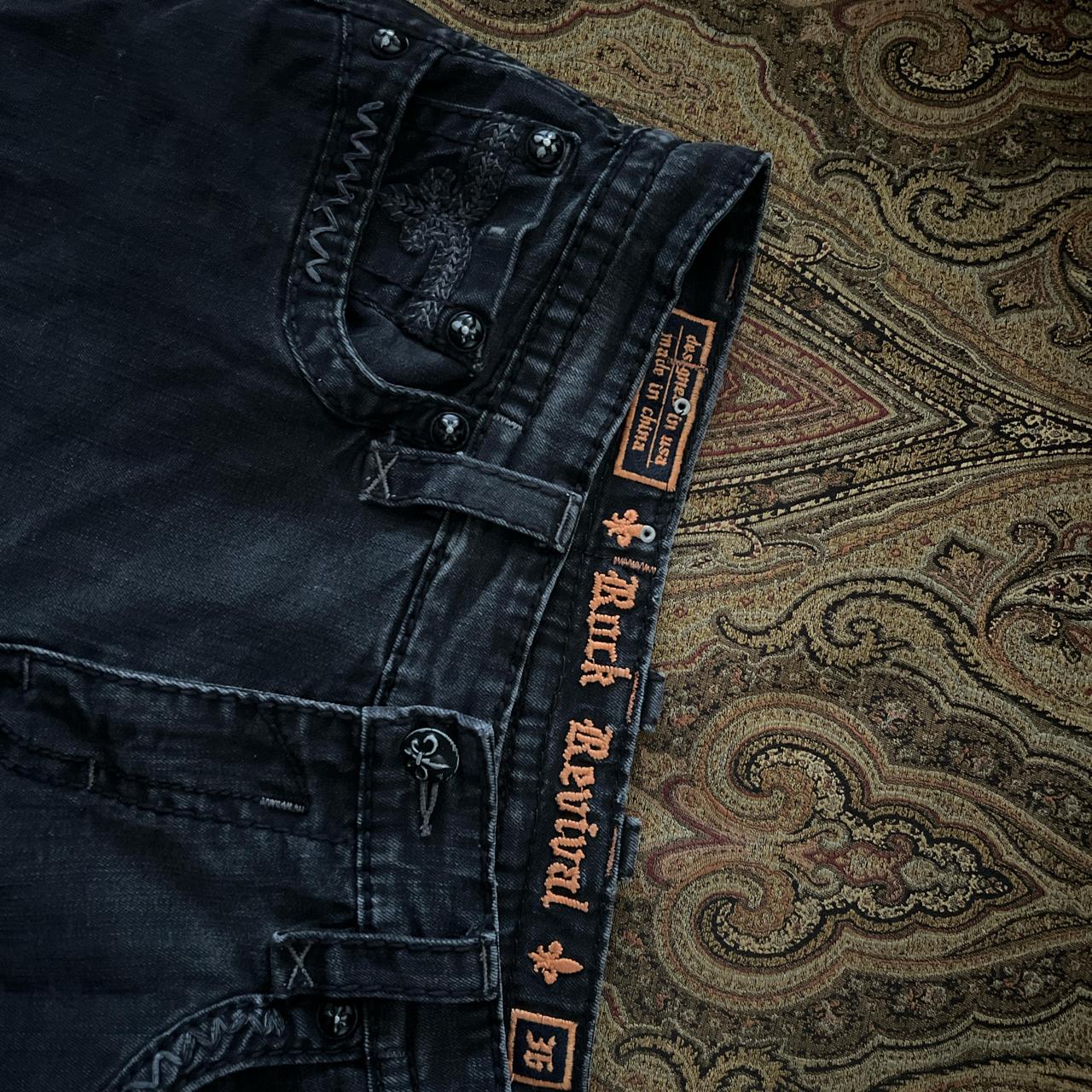 Black rock revival jeans size 36 Available for trade - Depop