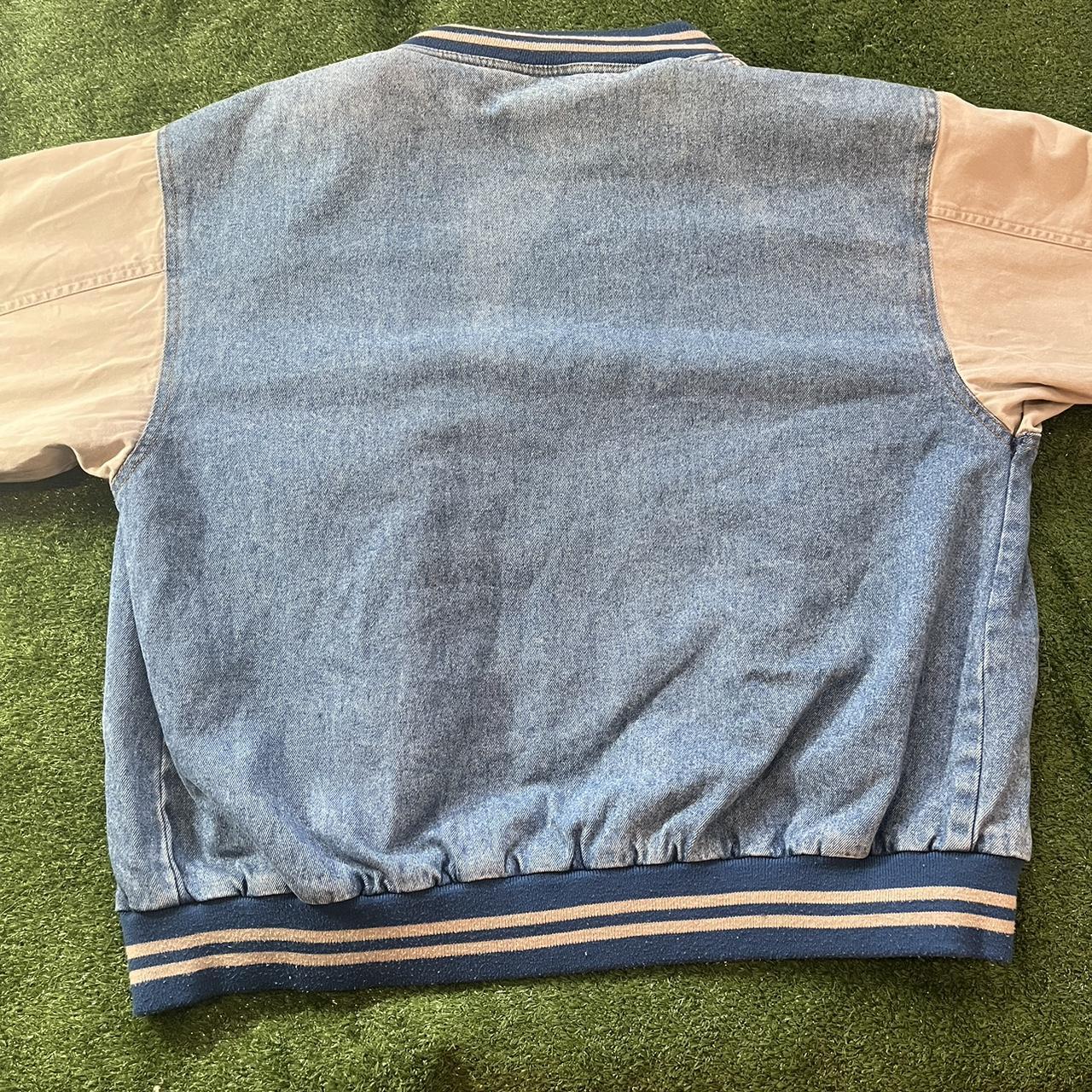 Basic Editions Denim Varsity Jacket #denim #jacket... - Depop