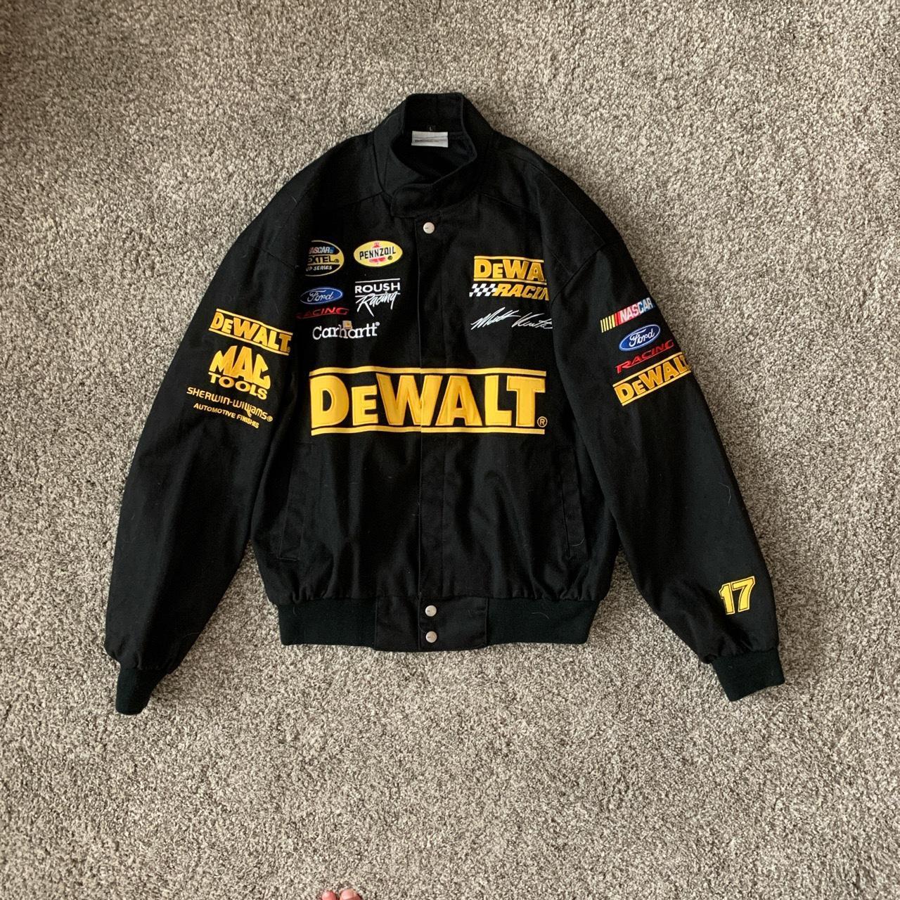 vintage nascar bomber jacket - size large insane... - Depop