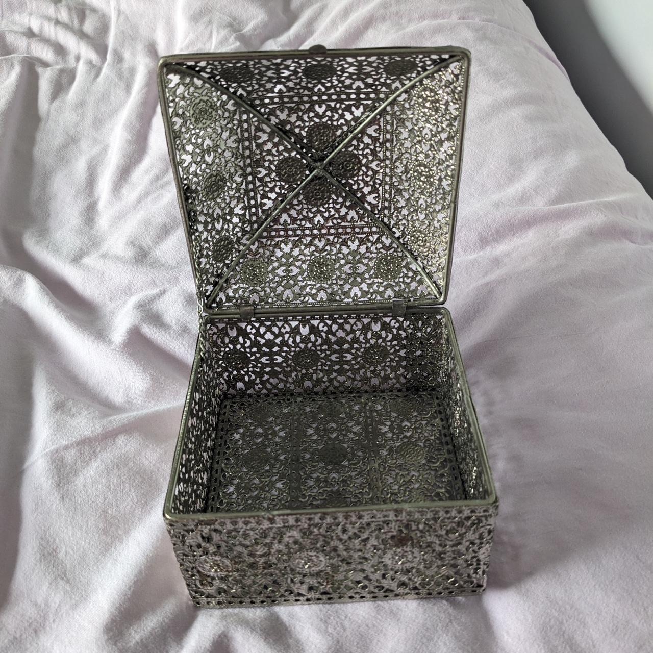Vintage perforated metal storage box Not sure what... - Depop