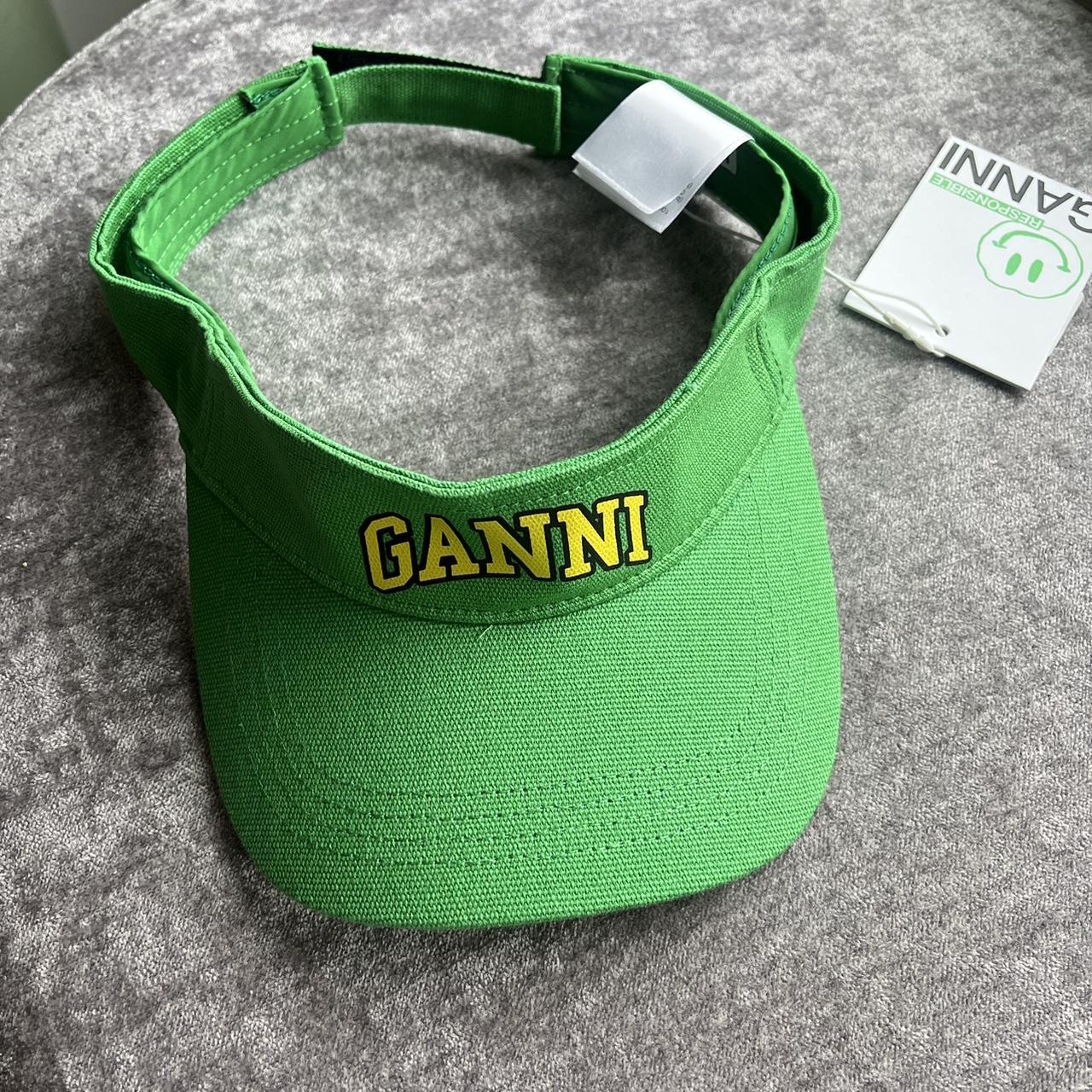 Ganni visor— bought for 40, never worn, new with... - Depop