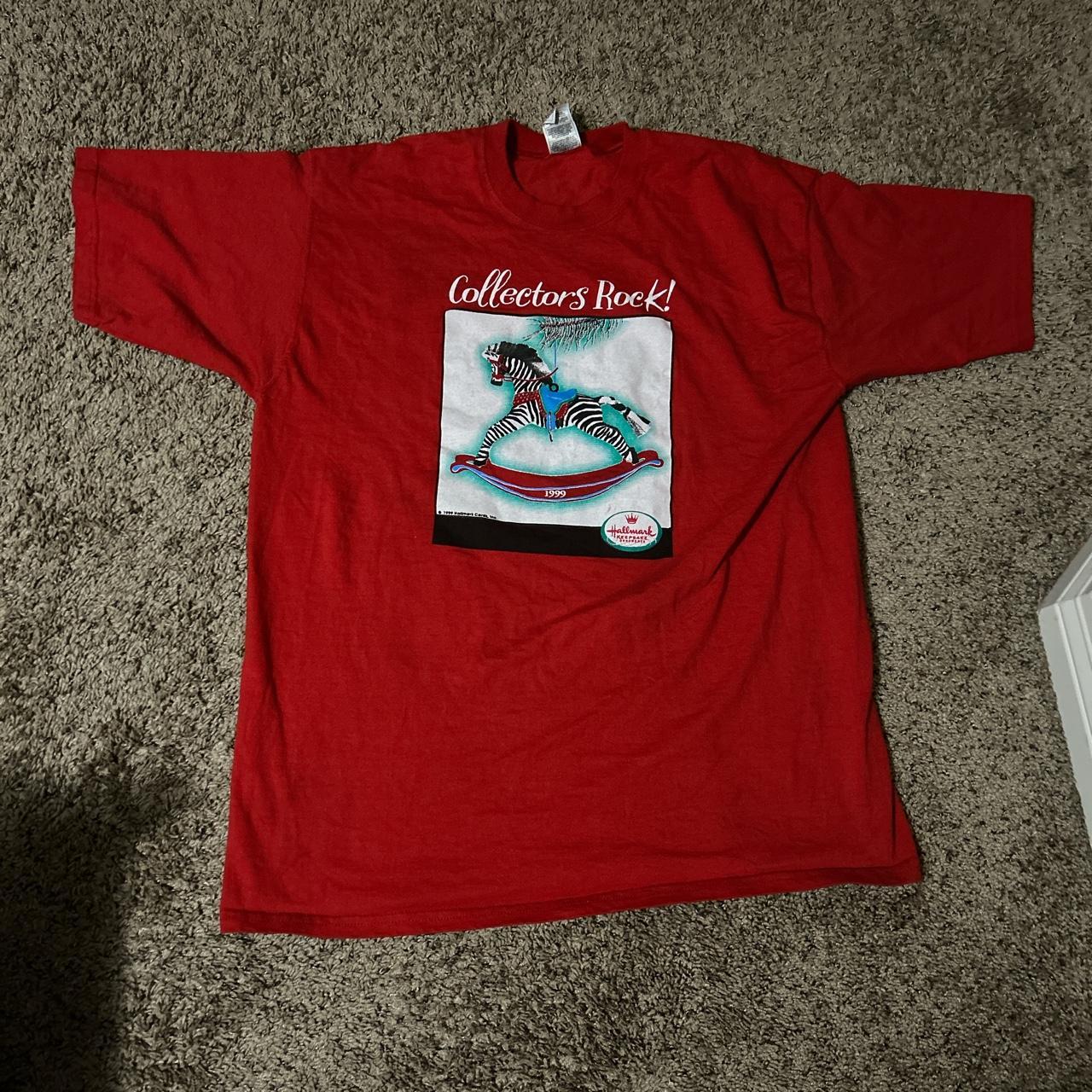 Vintage 1999 Hallmark Tee Size XL 100% Cotton... - Depop