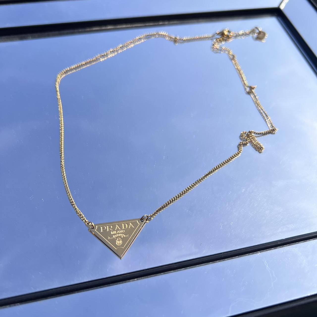 This vintage 𝓟𝓻𝓪𝓭𝓪 pendant has been put onto an 18K... - Depop