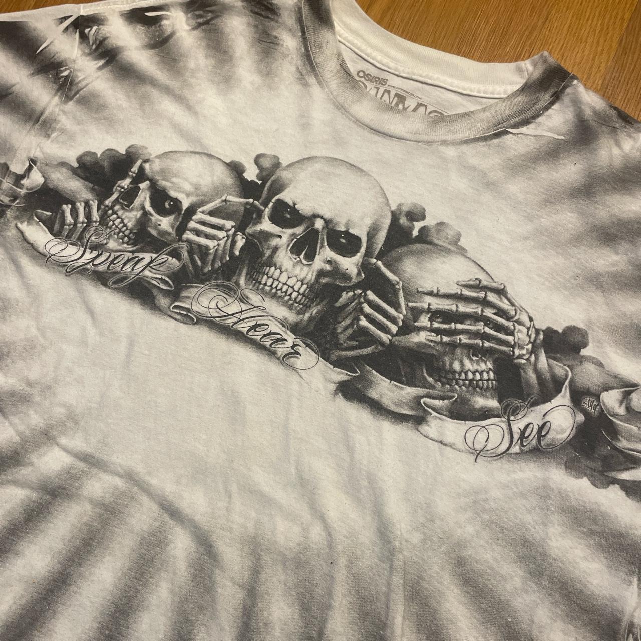 vintage Osiris Canvas mallgoth skate shirt •thick... - Depop