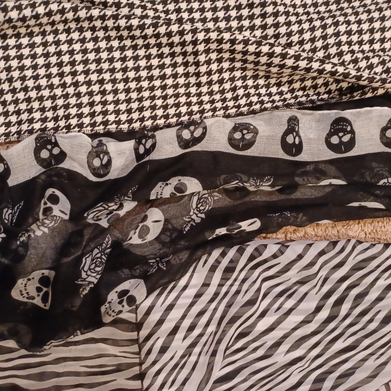 scene emo kid y2k goth 2000s trad goth scarves lot... - Depop