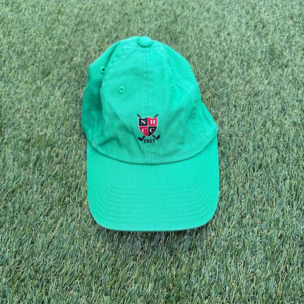 NHCC 1927 Embroidered Green Cap Bright green dad... | Depop