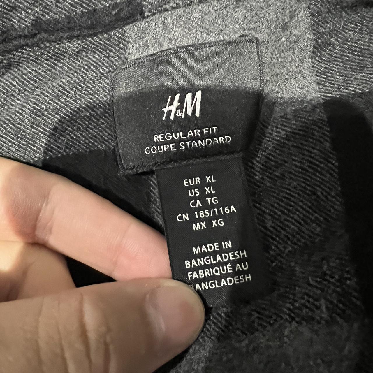 H&M flannel tag is xl but fits like a L - Depop