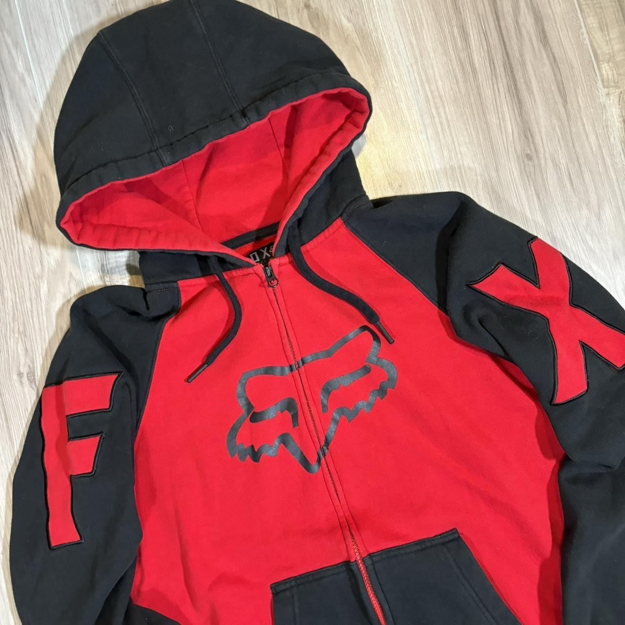 Fox Hoodie Zip up Size Small Condition 9/10 no... - Depop