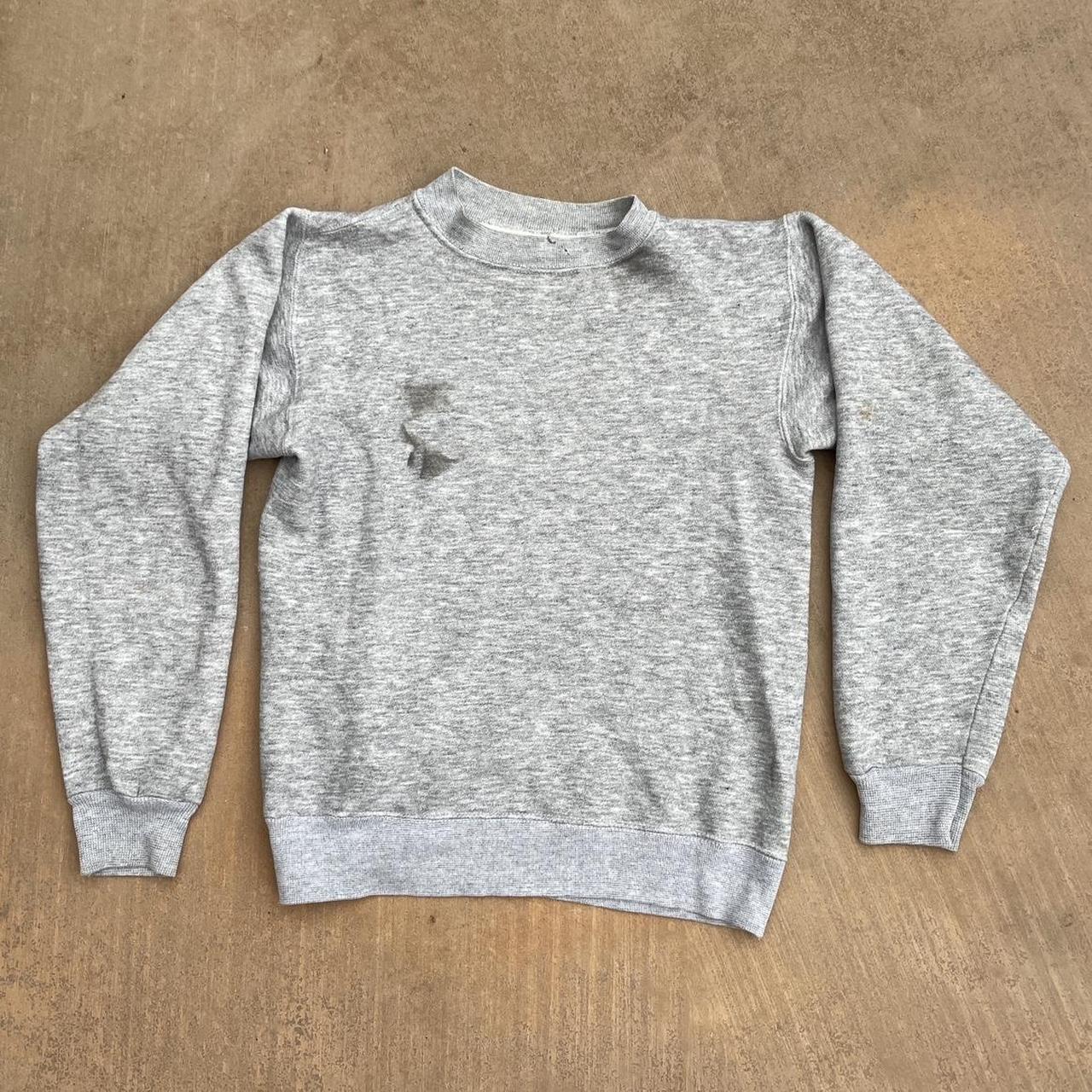 Throwback. Men's Grey Sweatshirt | Depop